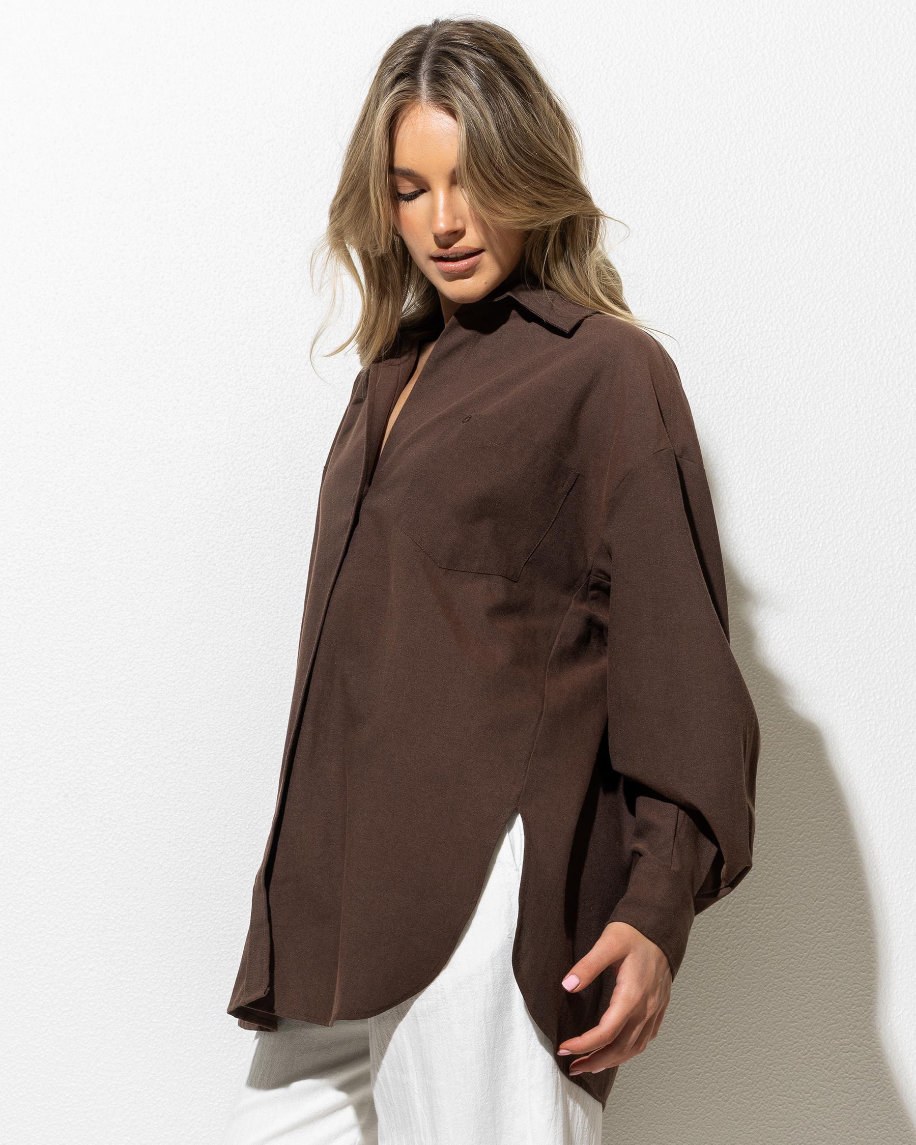 Mooloola Jack Shirt In Espresso - FREE* Shipping & Easy Returns - City ...