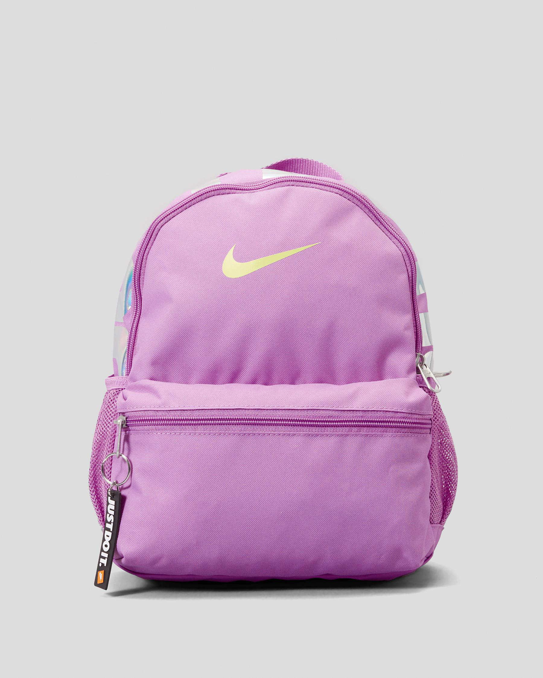 Shop Nike Mini Brazilia Backpack In Rush Fuchsia - Fast Shipping & Easy ...