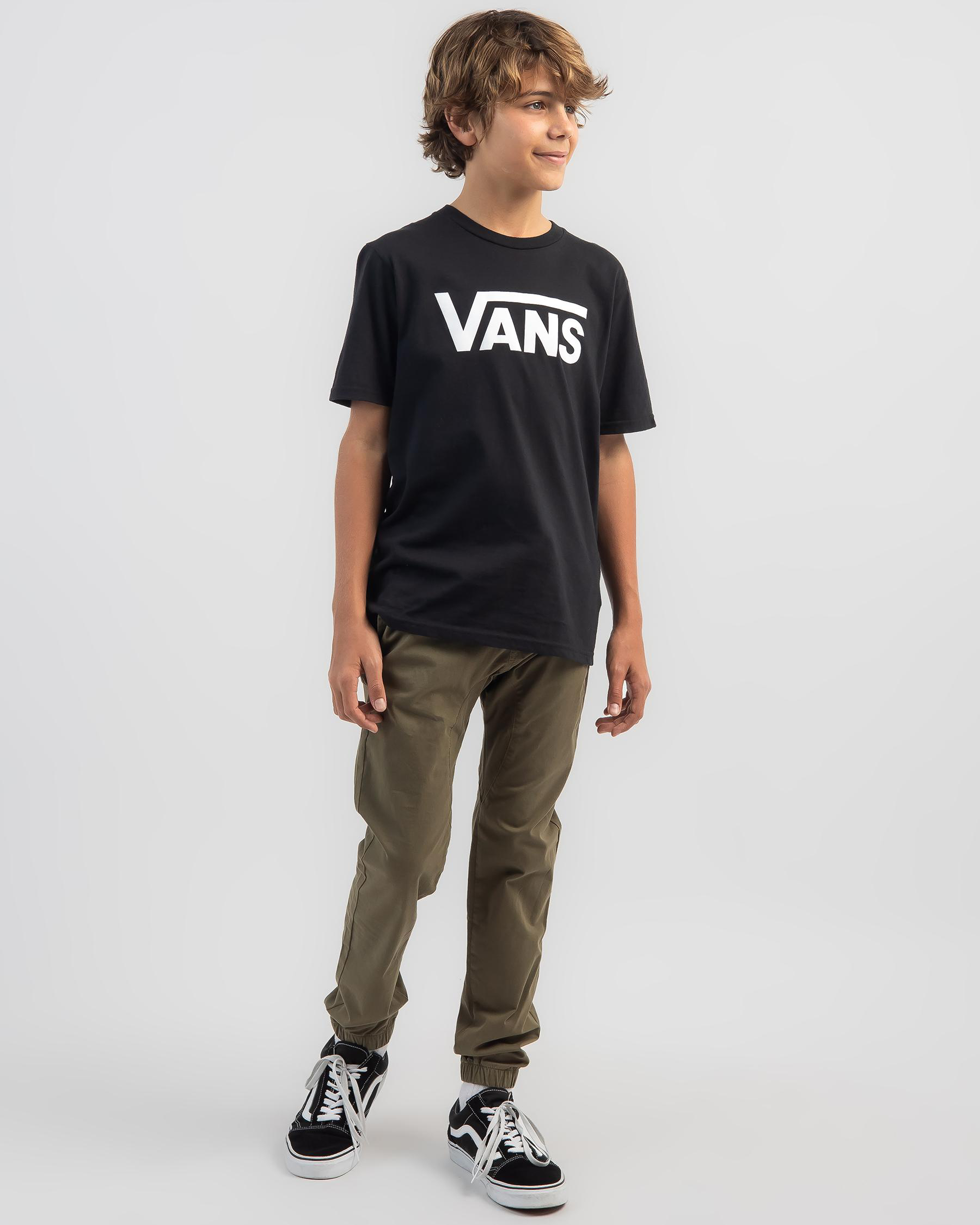 Shop Vans Boys' Classic T-Shirt In Black/white - Fast Shipping & Easy ...