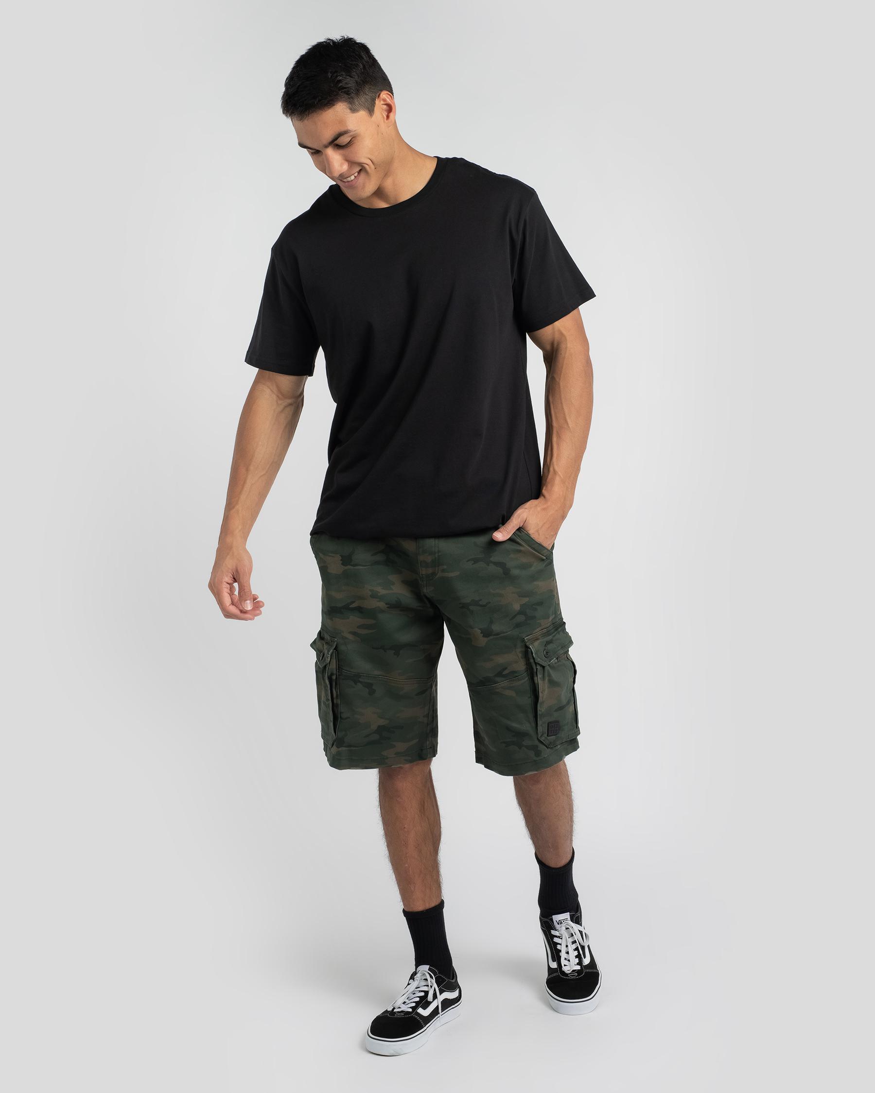 Shop Dexter Defender Cargo Shorts In Green - Fast Shipping & Easy ...