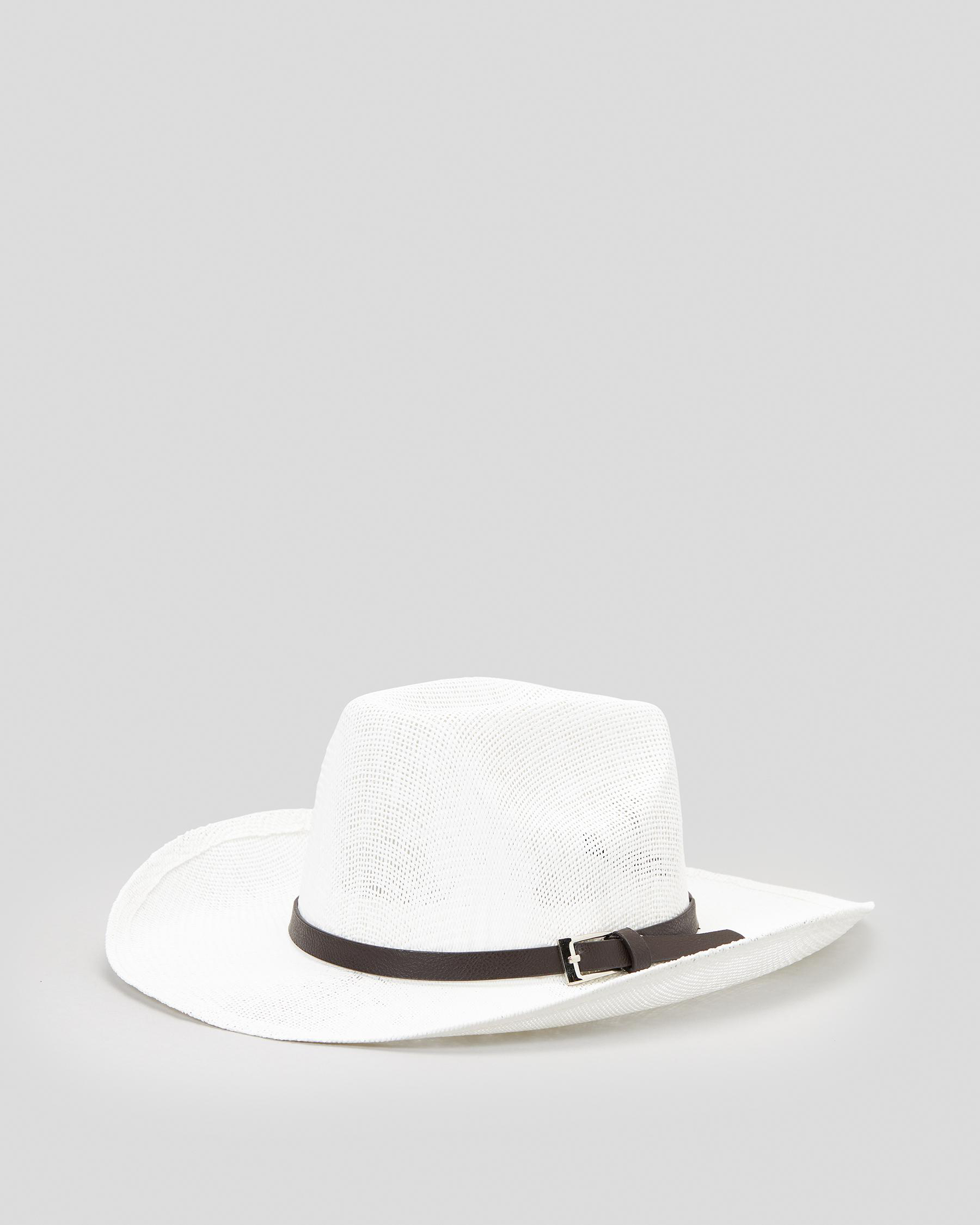 Shop Ava And Ever Harlow Cowgirl Hat In White - Fast Shipping & Easy Returns - City Beach Australia