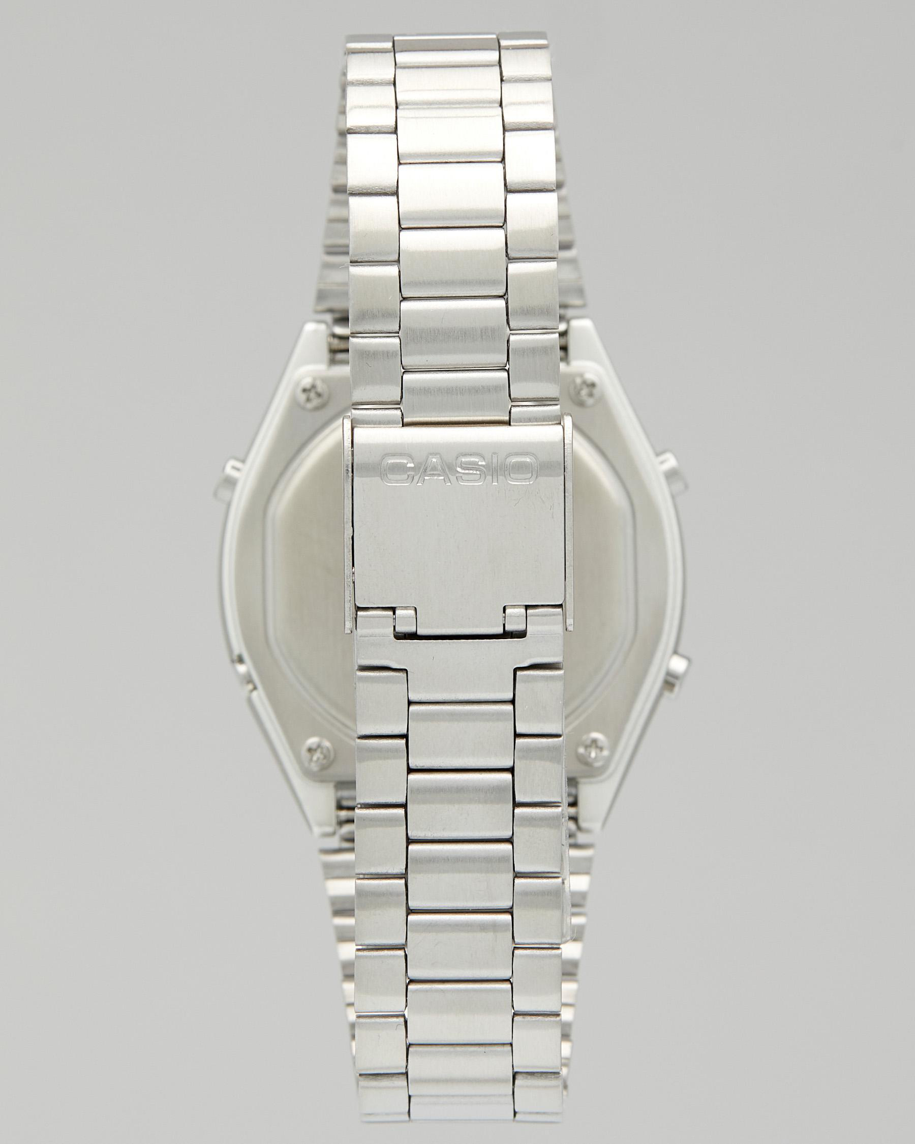 Shop Casio B640WD-1A Watch In Silver - Fast Shipping & Easy Returns ...