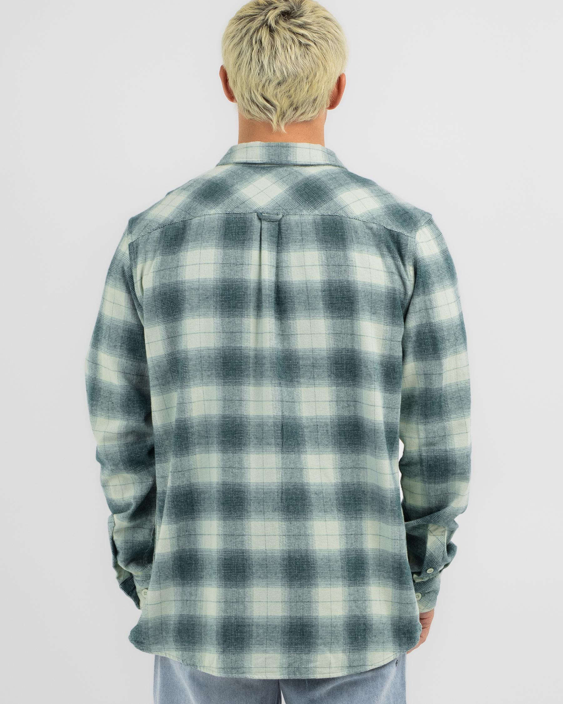 Shop Rip Curl Grinners Flannel Shirt In Mint - Fast Shipping & Easy ...