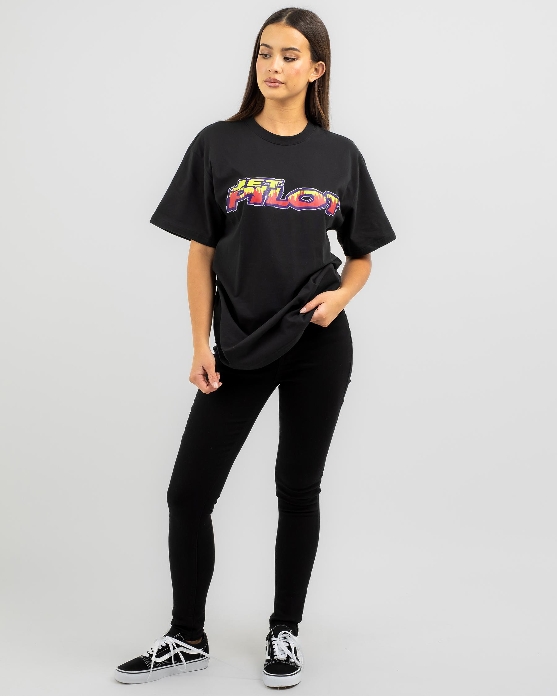 Shop Jetpilot Colour Vision T-Shirt In Black - Fast Shipping & Easy ...