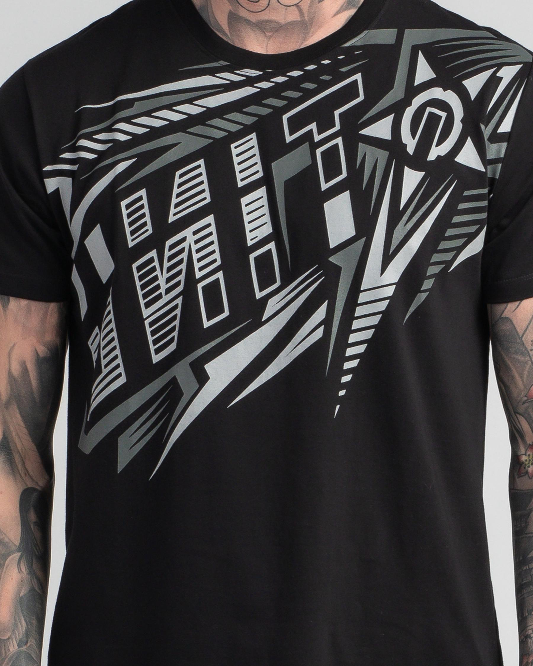 Shop Unit Drape T-Shirt In Black - Fast Shipping & Easy Returns - City ...