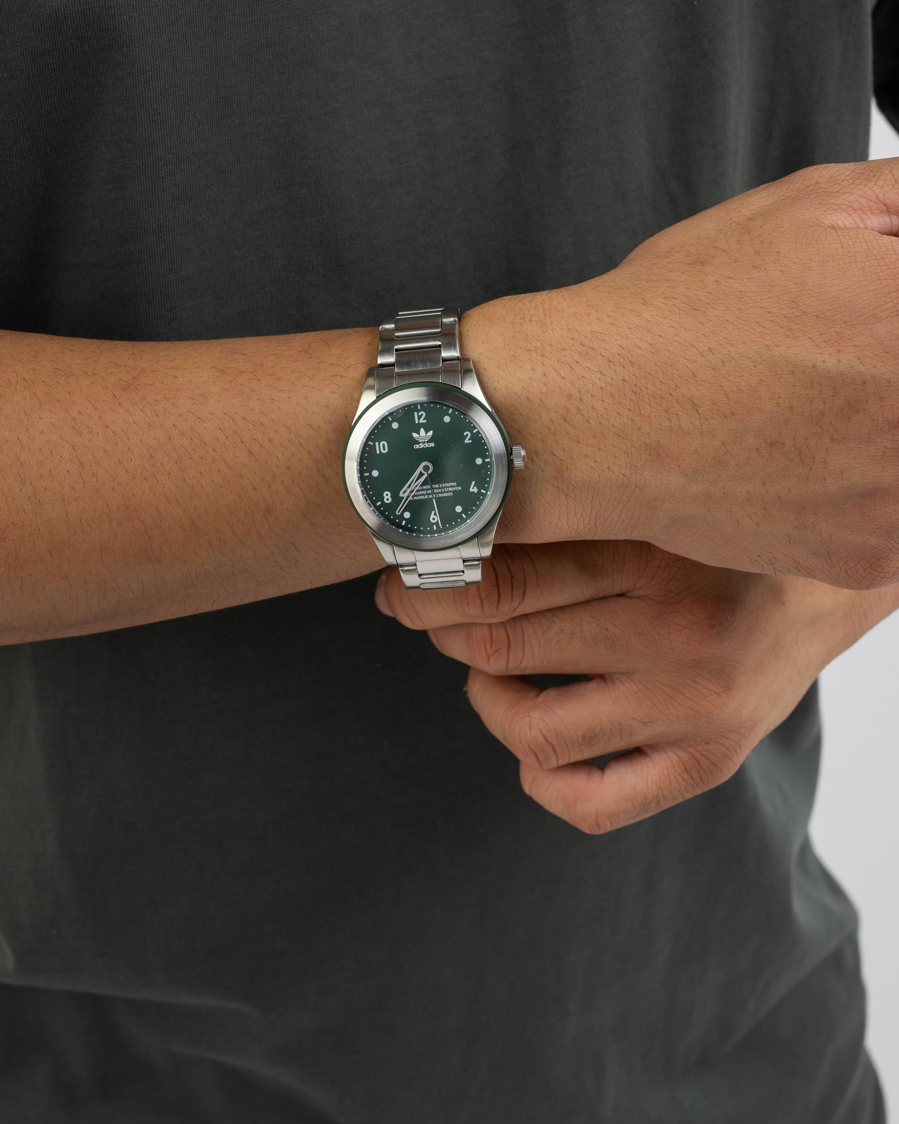 Adidas Code Three Watch In White/silver/black - Fast Shipping & Easy ...