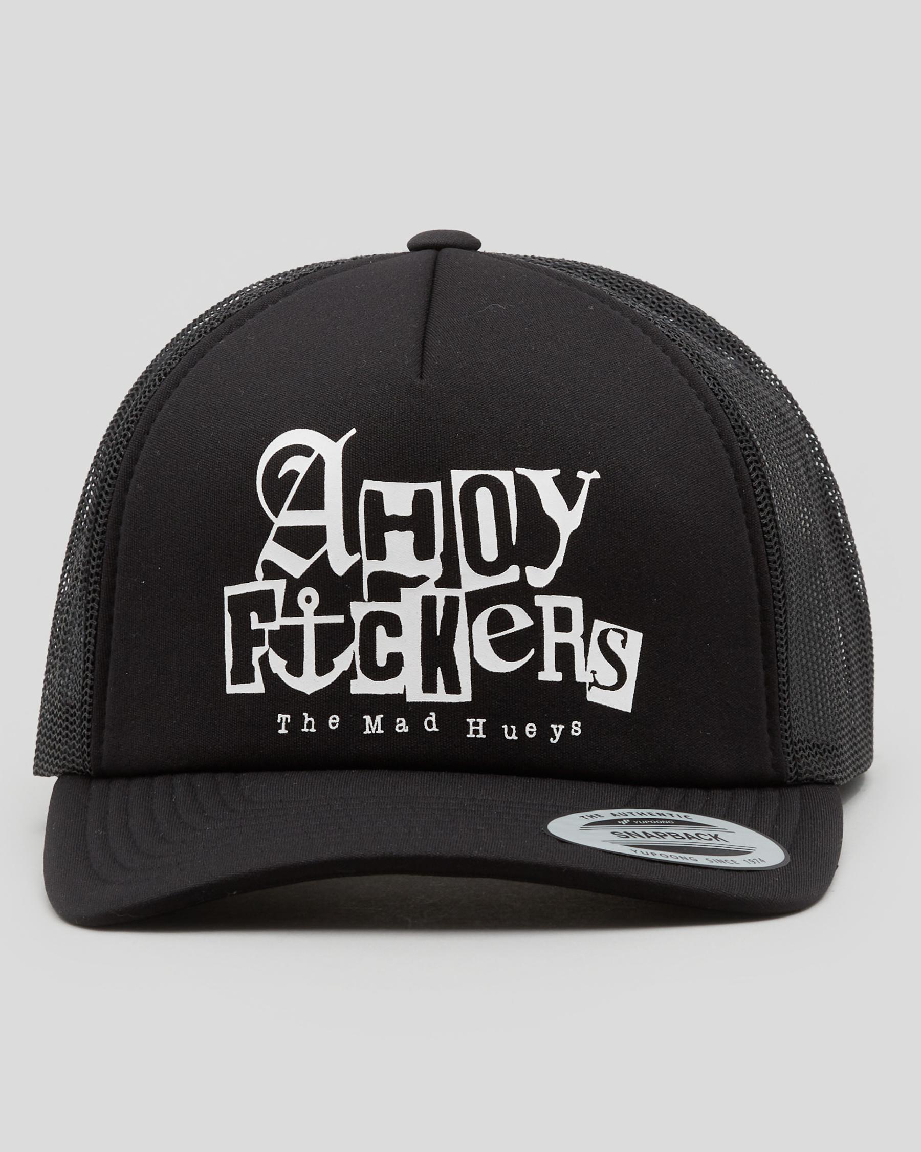 The Mad Hueys Ahoy Ransom Foam Trucker Cap In Black - FREE* Shipping ...