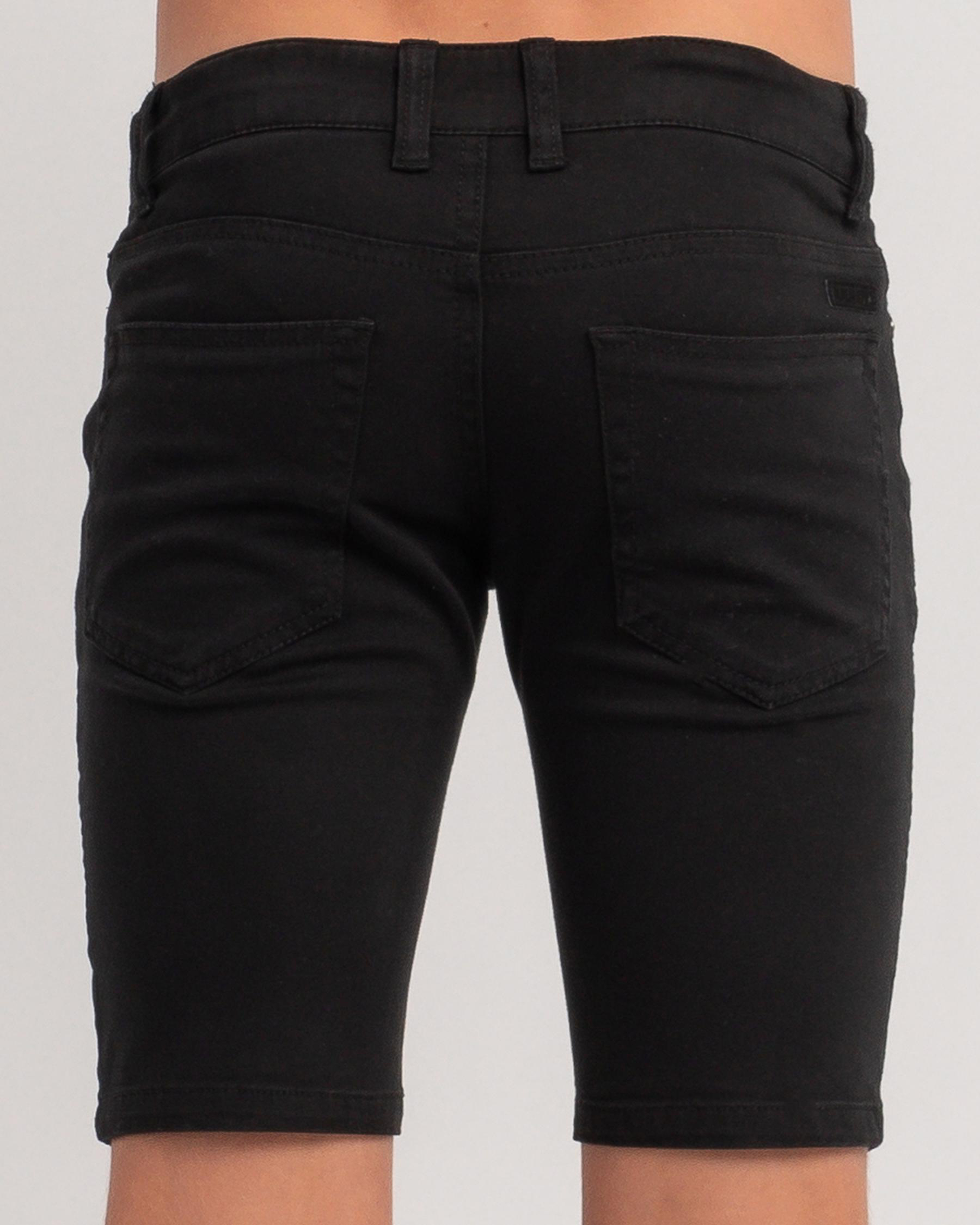 Shop Lucid Boys' Forged Walk Shorts In Black - Fast Shipping & Easy ...