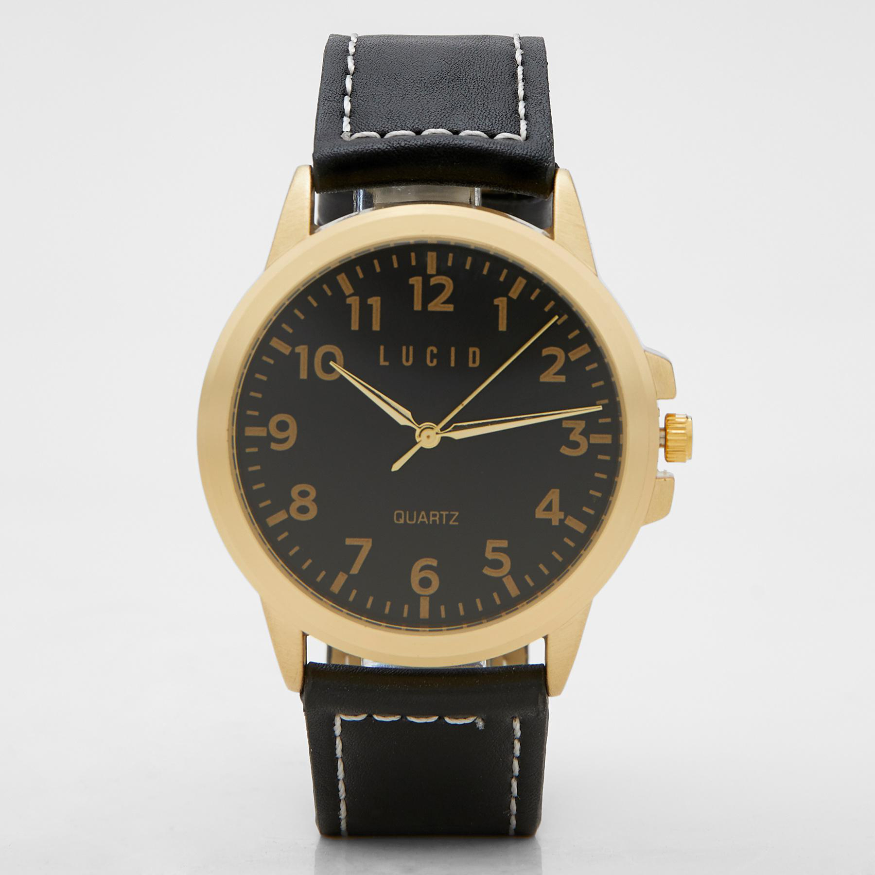 Shop Lucid Nocturne Watch In Black/gold/black - Fast Shipping & Easy ...