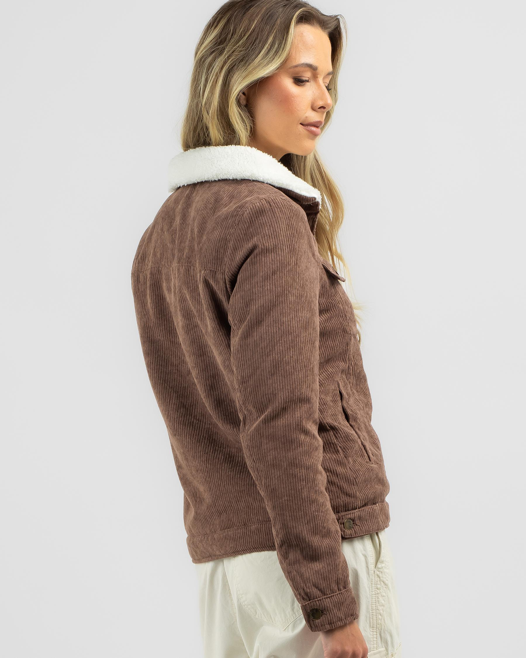 Shop Ava And Ever Axel Jacket In Dark Choc/cream - Fast Shipping & Easy ...