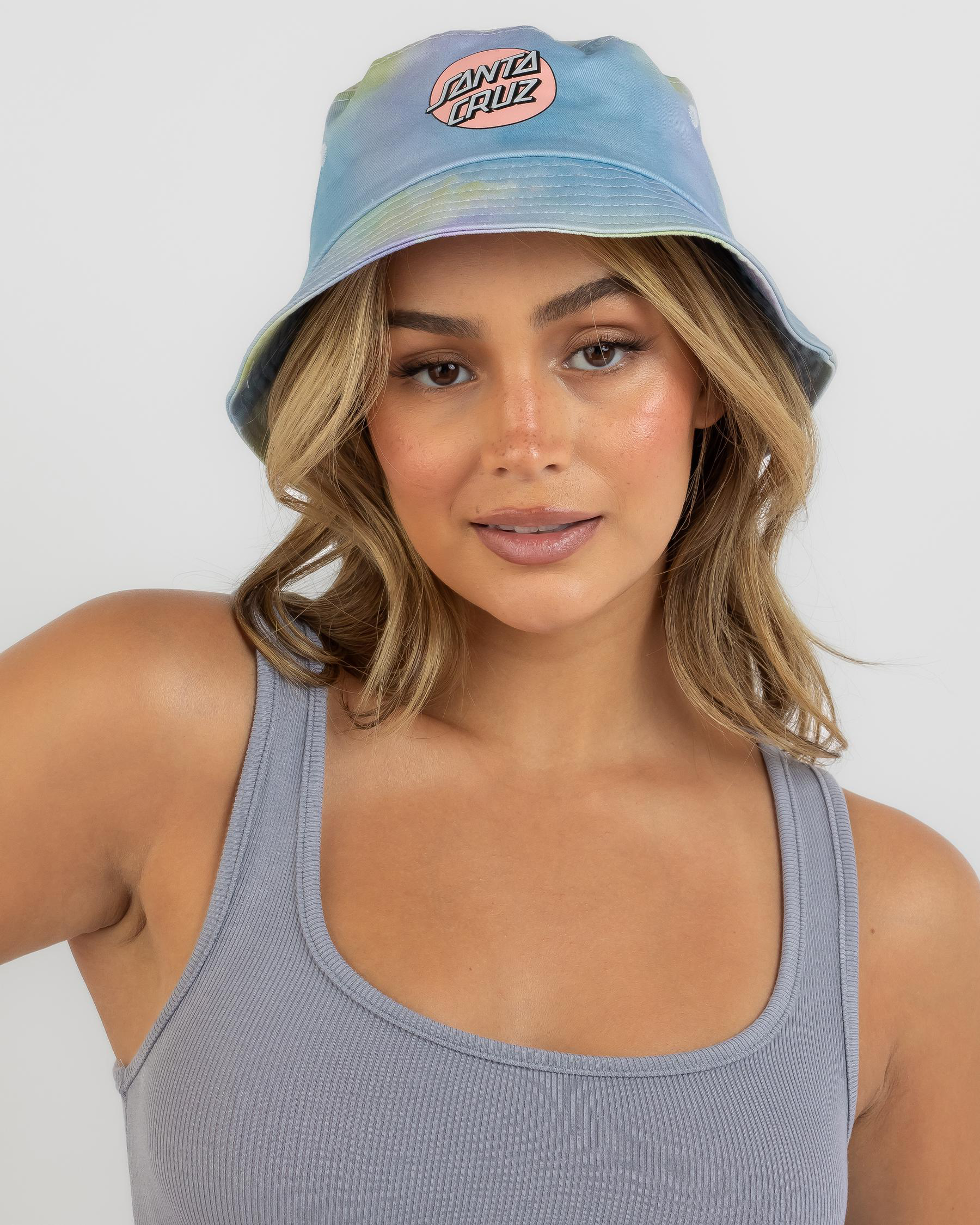 Shop Santa Cruz Other Dot Tie Dye Bucket Hat In Multi - Fast Shipping ...