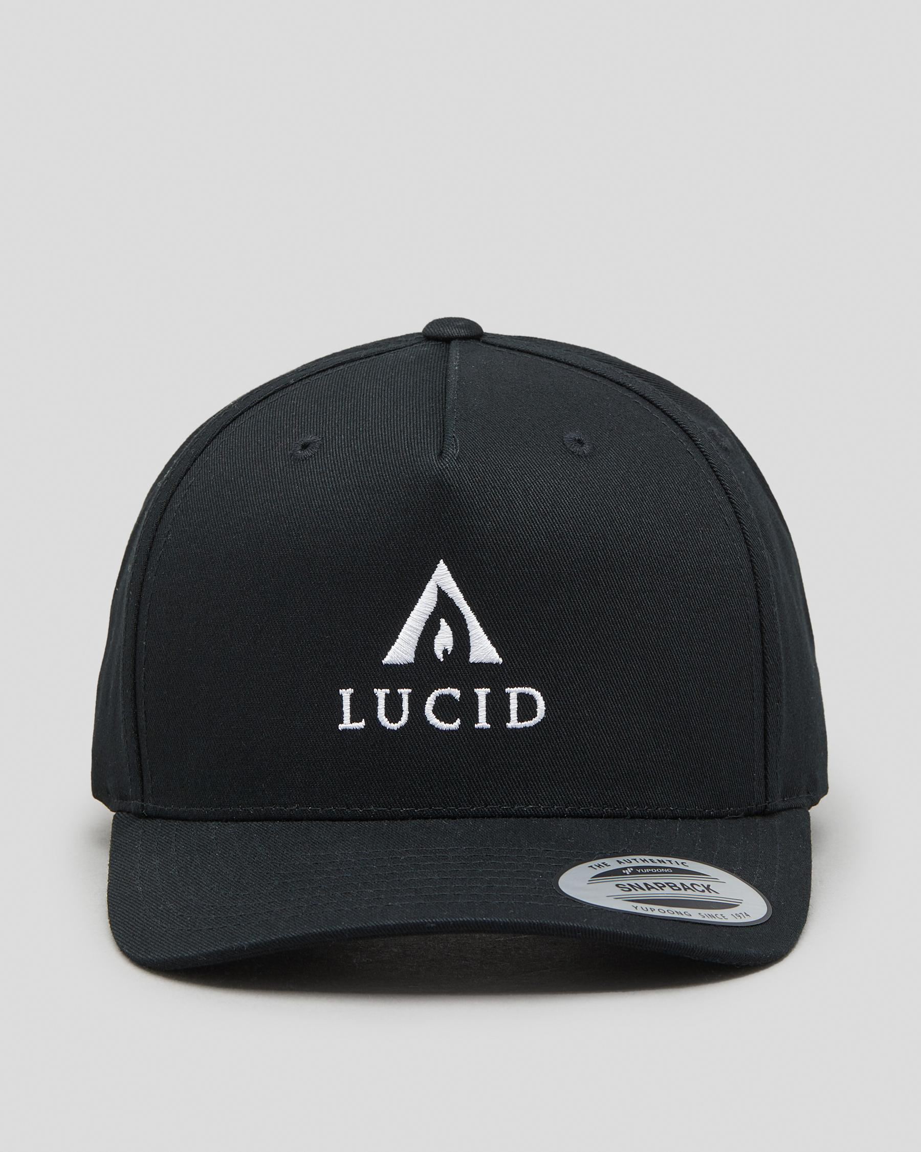 Shop Lucid Flamed Snapback Cap In Black - Fast Shipping & Easy Returns ...