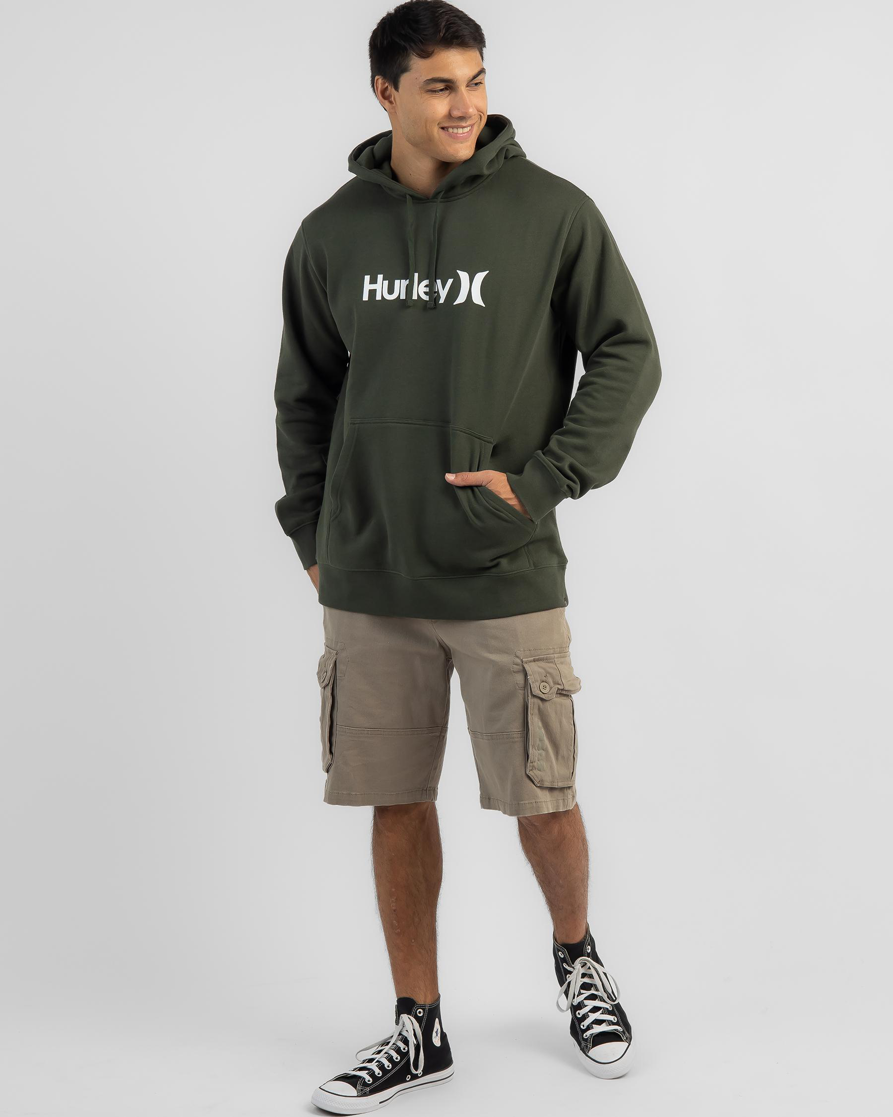 Shop Hurley O&O Seasonal Pullover Hoodie In Duffle Bag - Fast Shipping ...