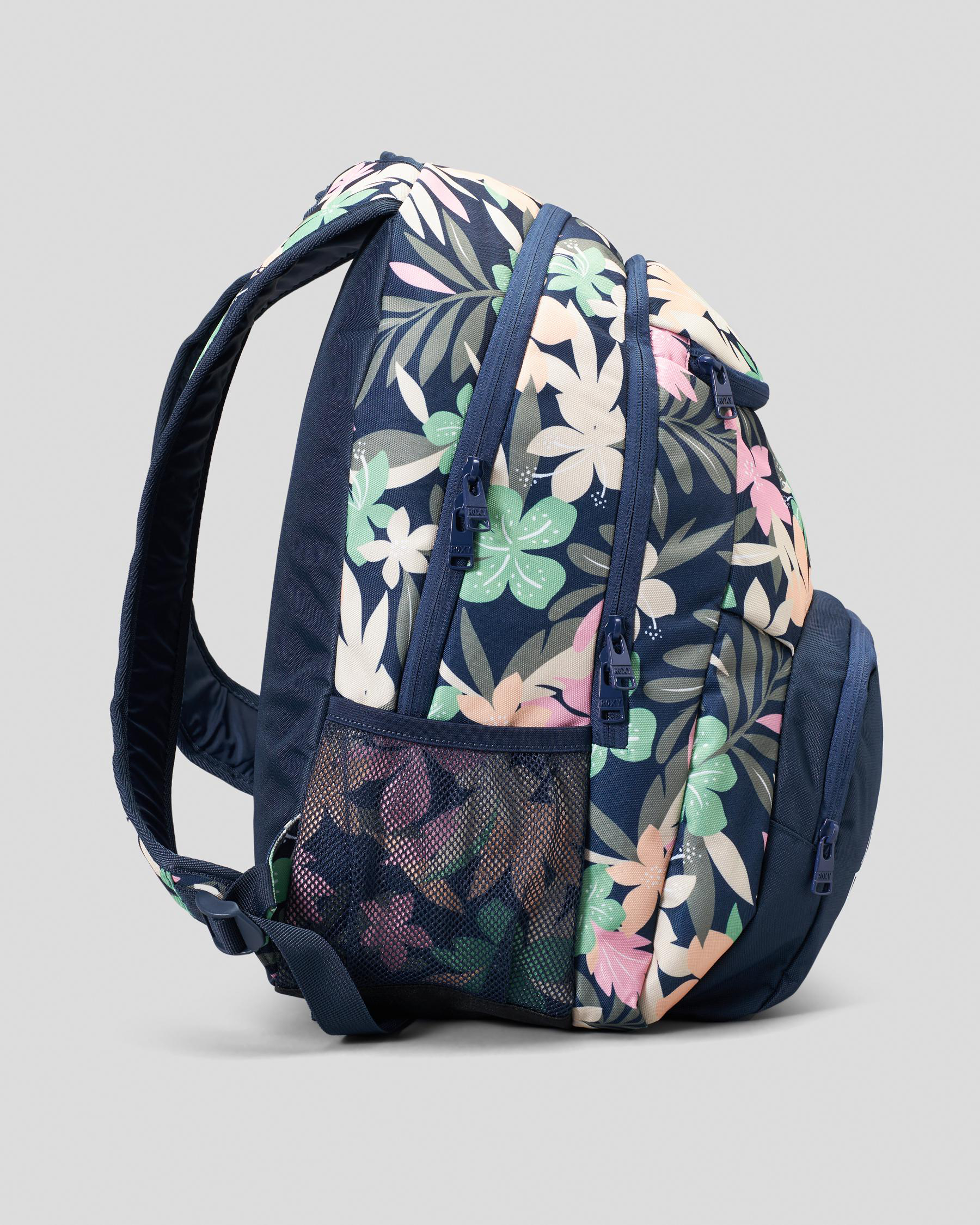 Shop Roxy Shadow Swell Printed Backpack In Naval Academy Ilacabo - Fast ...