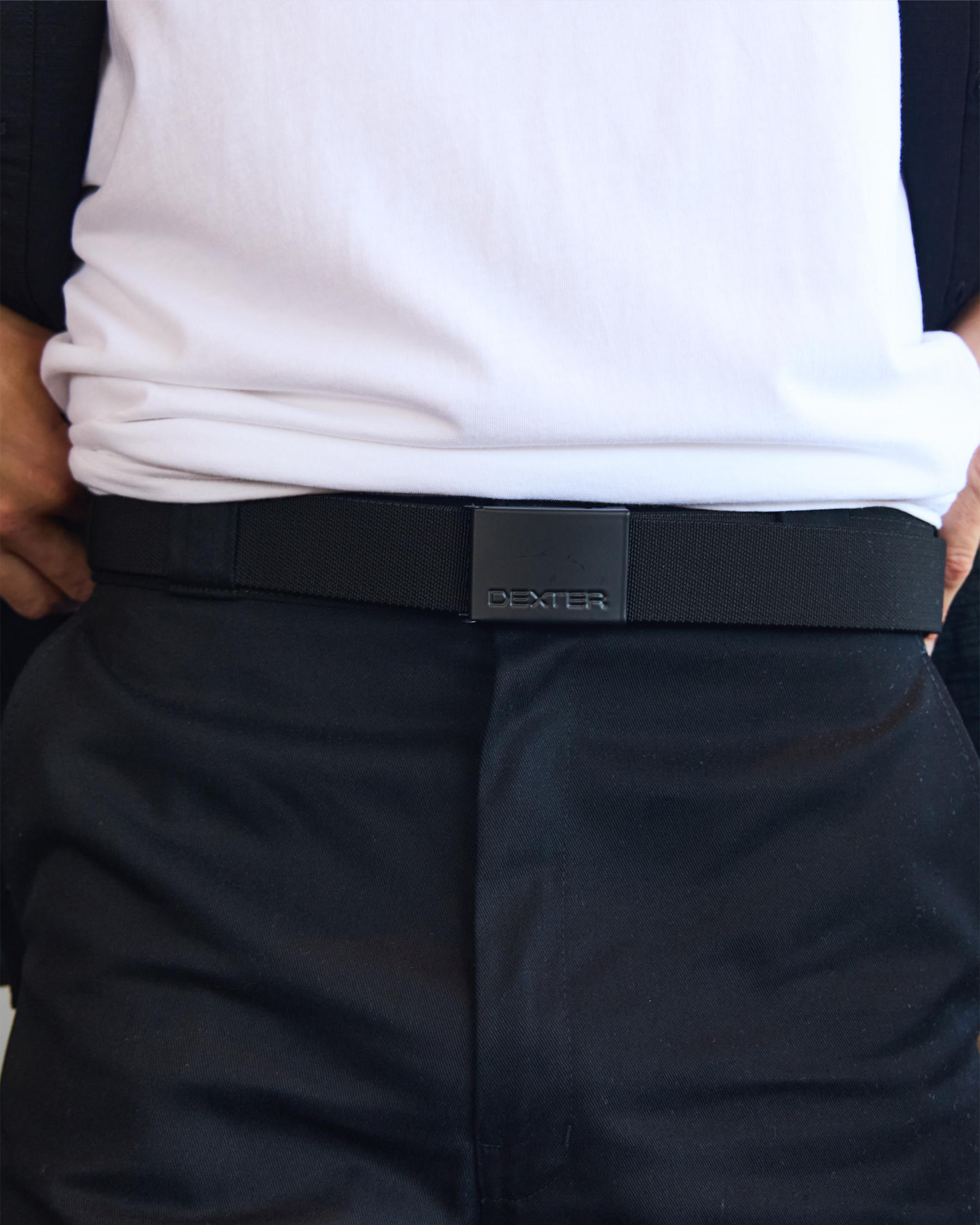 Dexter Stretch Web Belt In Black - FREE* Shipping & Easy Returns - City ...