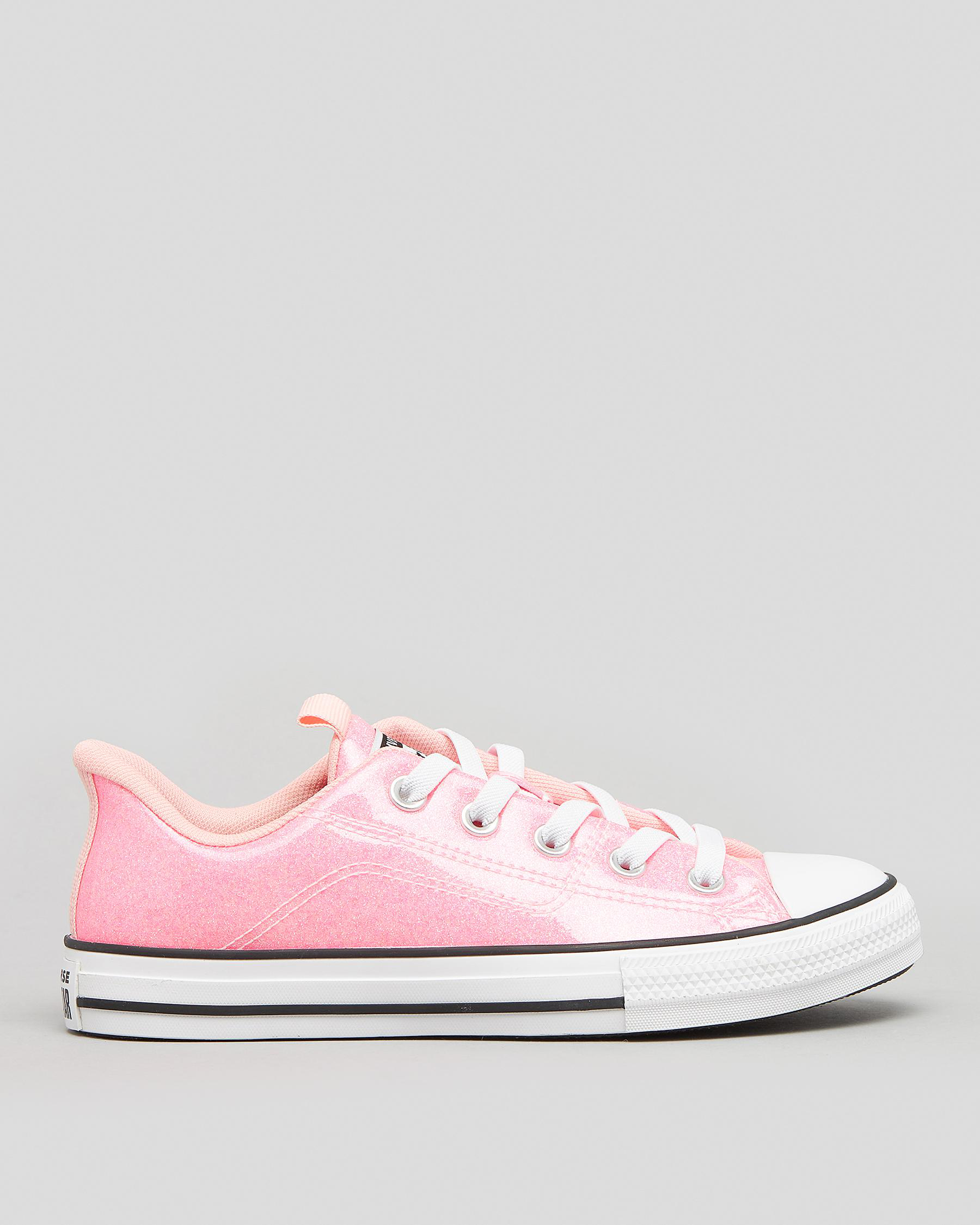 Shop Converse Girls' Chuck Taylor All Star Rave Shoes In Pink/bleached ...