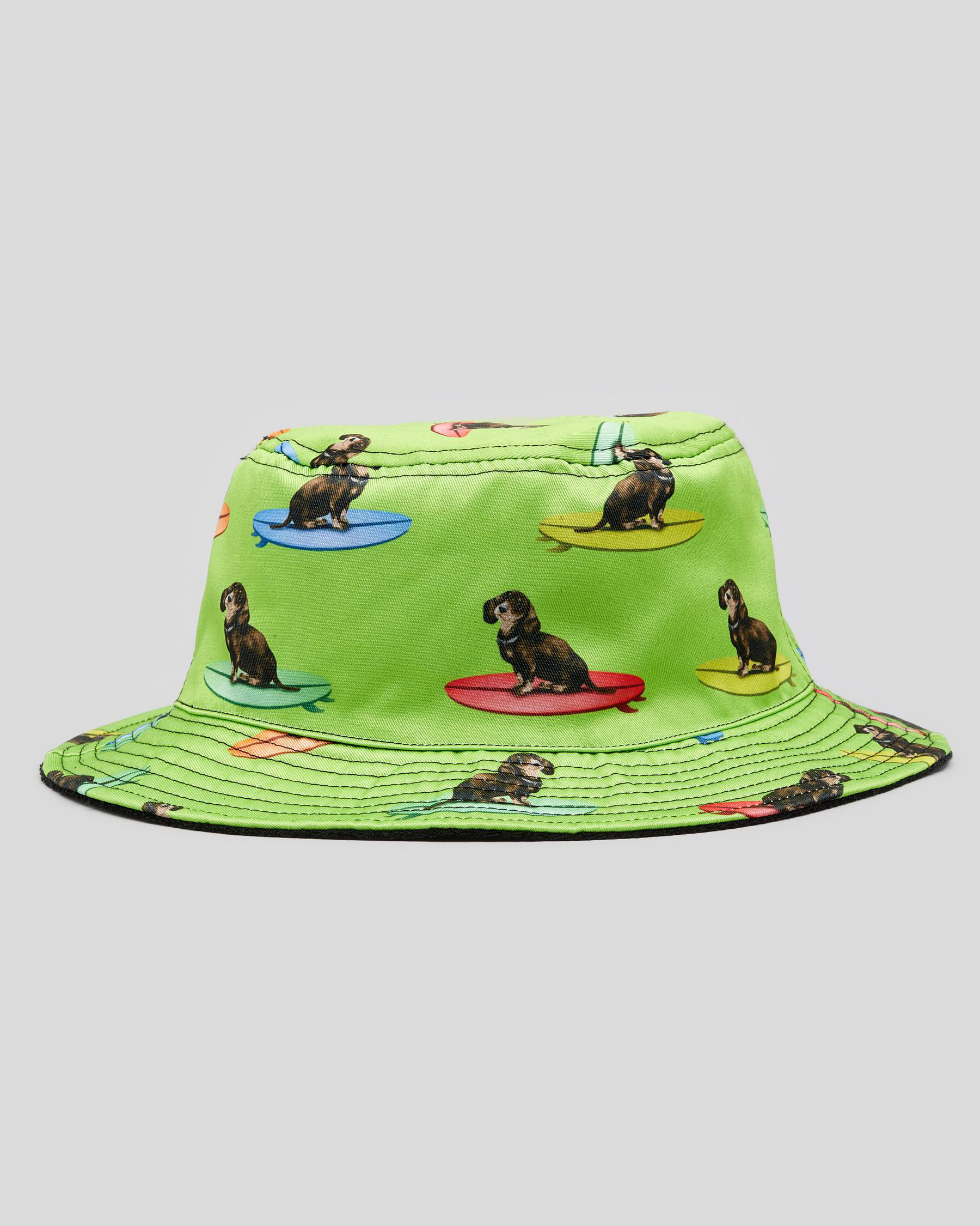 Shop Lucid Good Doggo Reversible Bucket Hat In Fluro Green - Fast ...