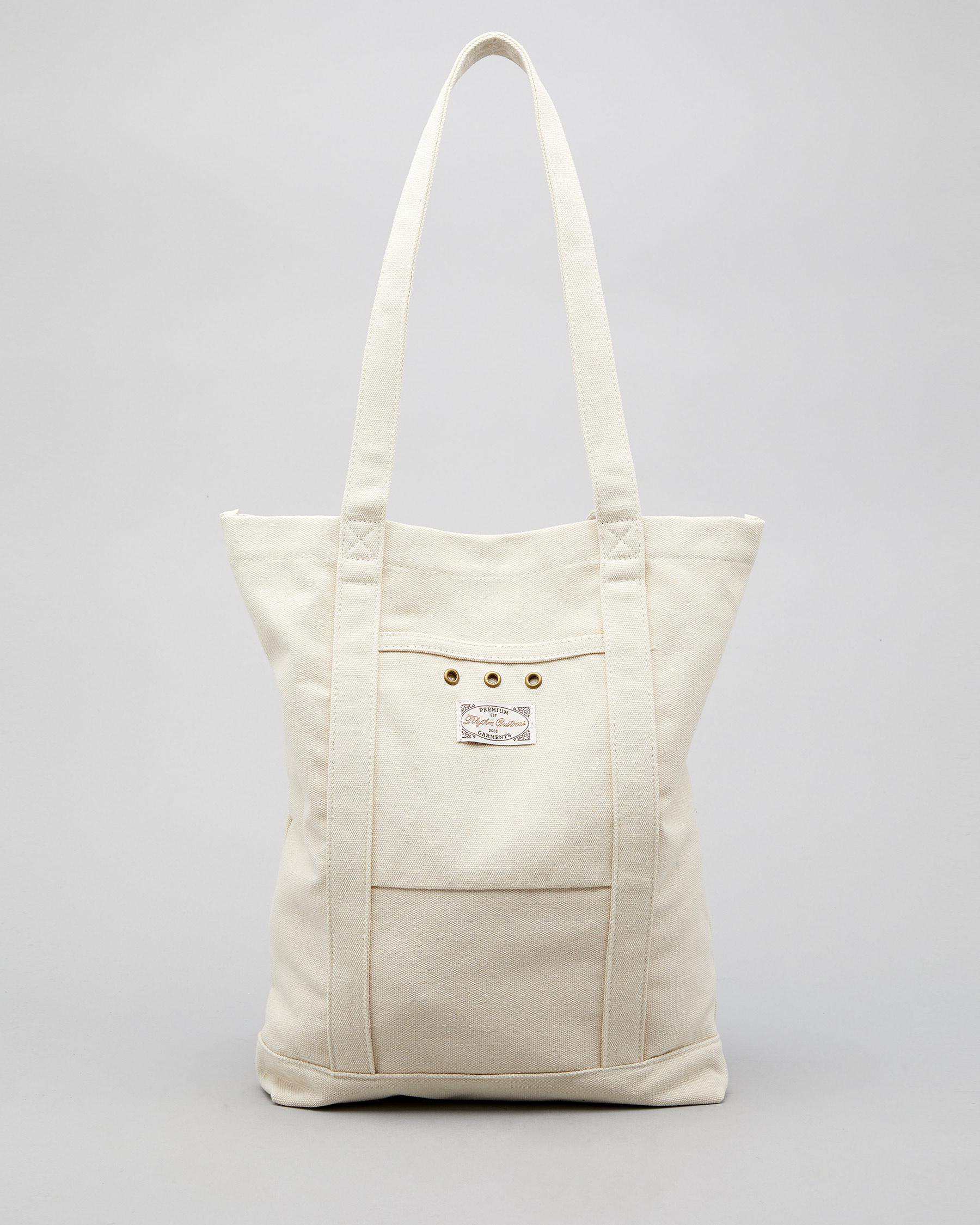 Shop Rhythm Premium Tote Bag In Natural White - Fast Shipping & Easy ...