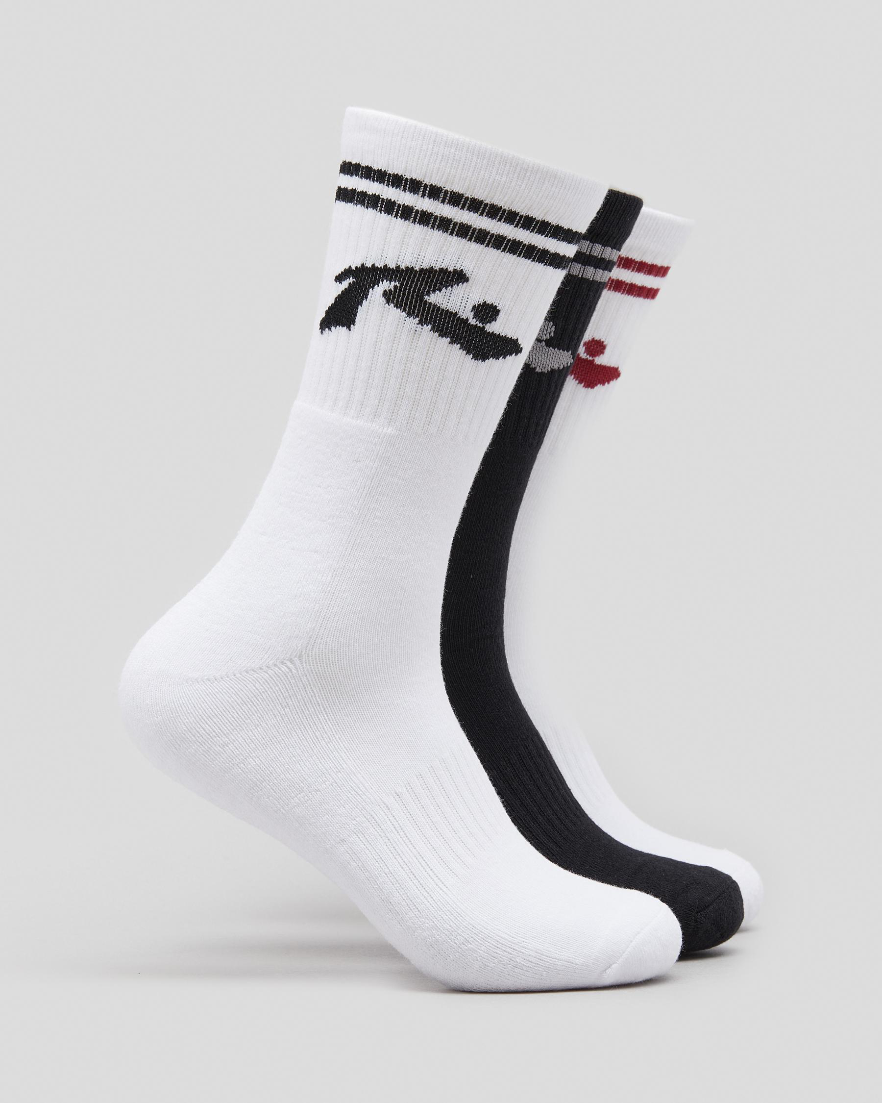 Shop Rusty Core Mid Calf Socks 3 Pack In Multi - Fast Shipping & Easy ...