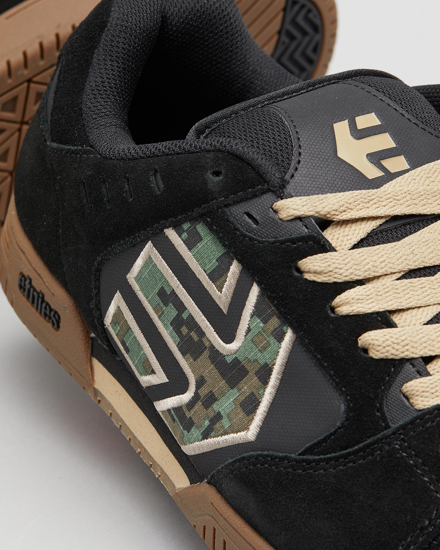 Shop Etnies Faze Shoes In Black/green/gum - Fast Shipping & Easy ...