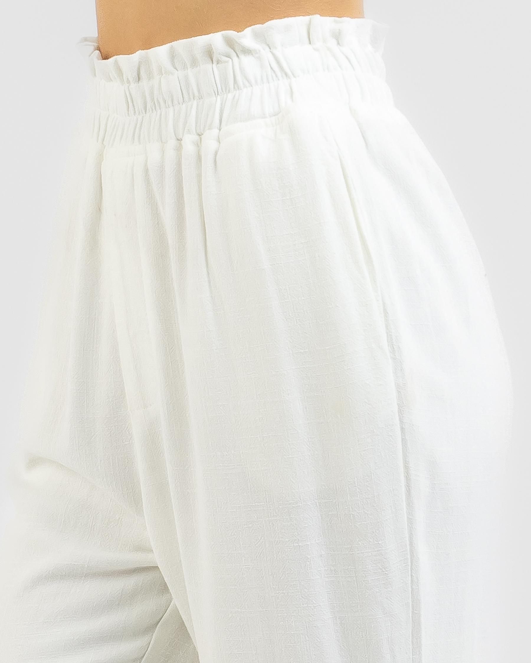 Shop Yours Truly Raven Pants In White - Fast Shipping & Easy Returns ...