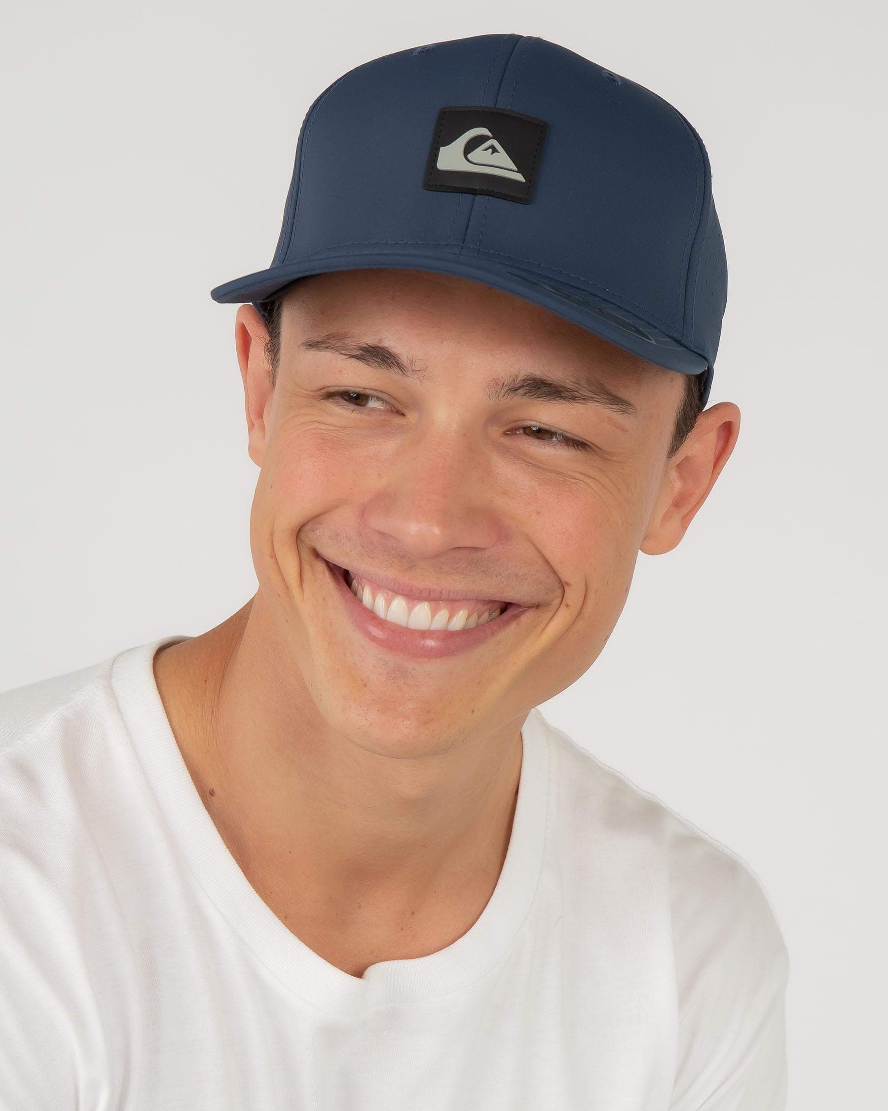 Shop Quiksilver Adapted Cap In Navy Blazer - Fast Shipping & Easy ...