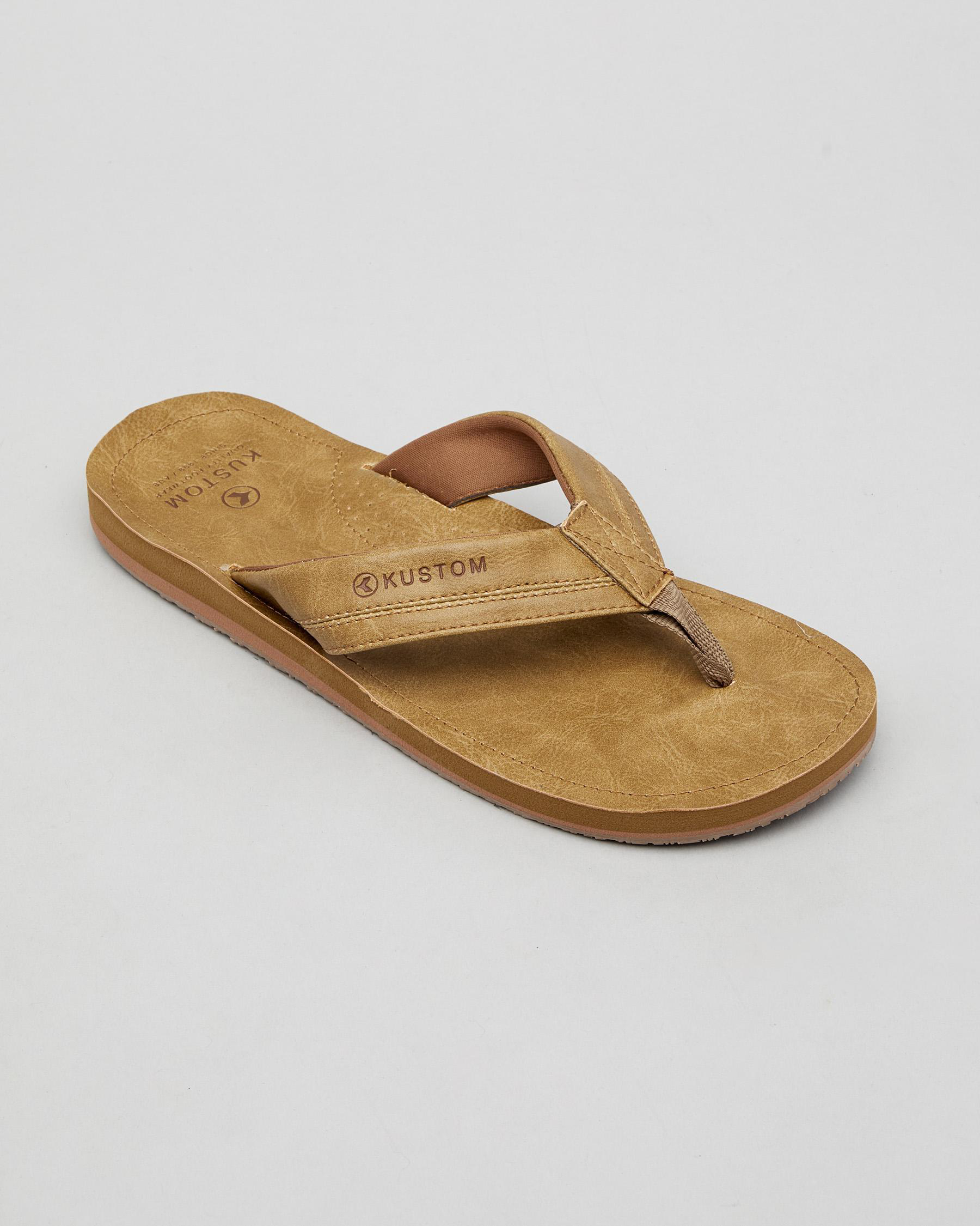 Shop Kustom Vego 2 Sandals In Tan - Fast Shipping & Easy Returns - City ...