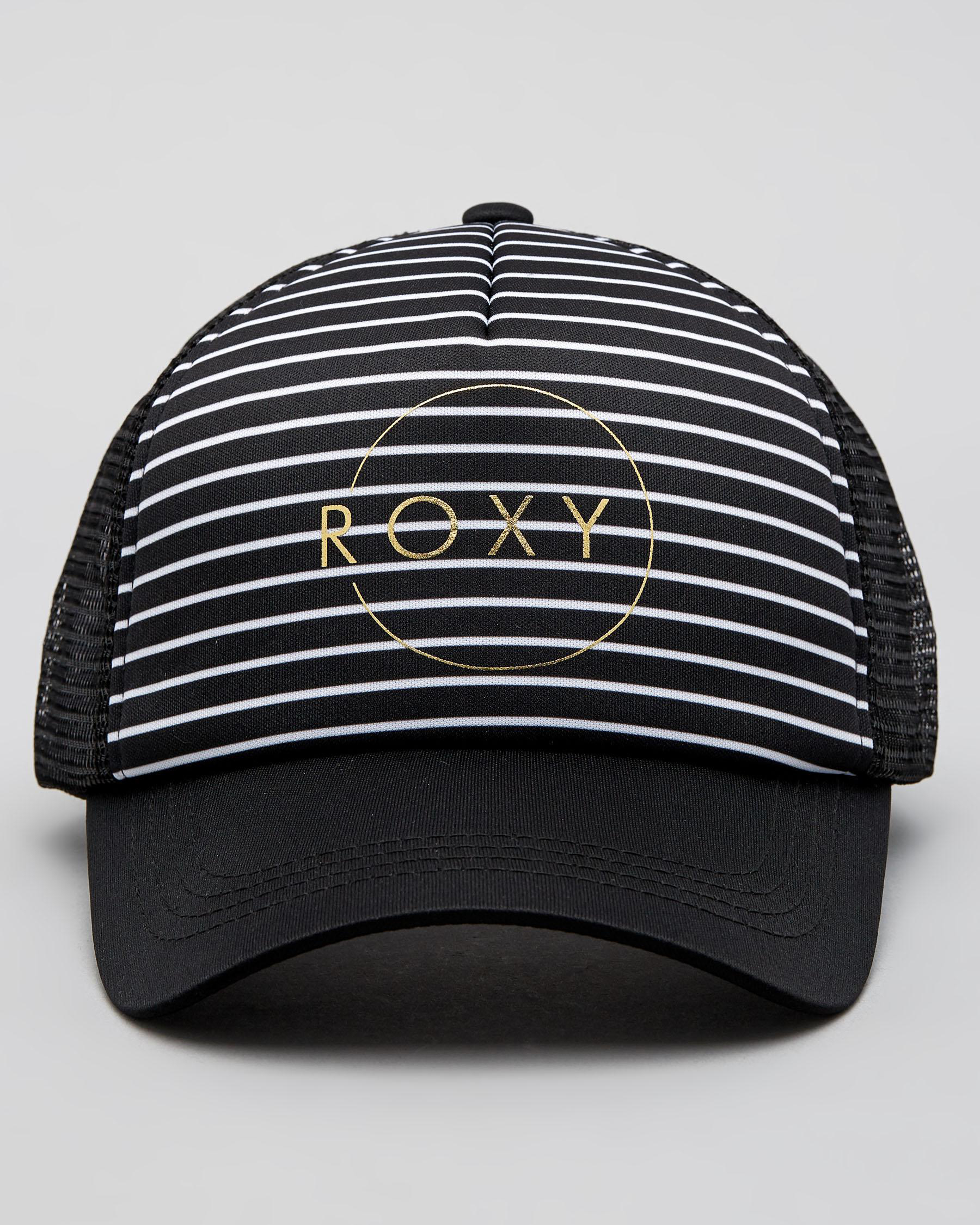 Shop Roxy Girls' Happy Spirit Trucker Cap In Anthracite - Fast Shipping ...