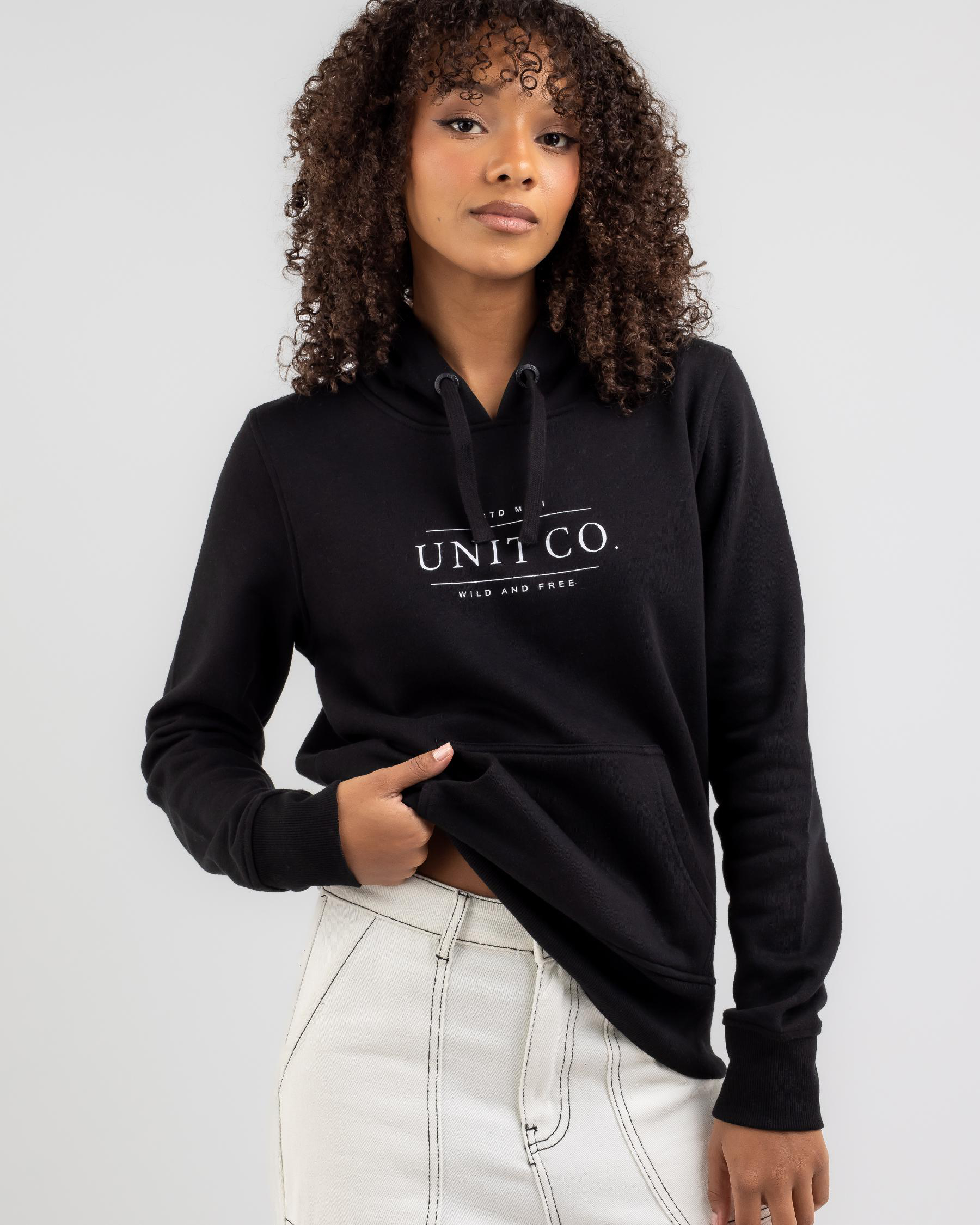 Shop Unit Echo Pullover Hoodie In Black - Fast Shipping & Easy Returns ...