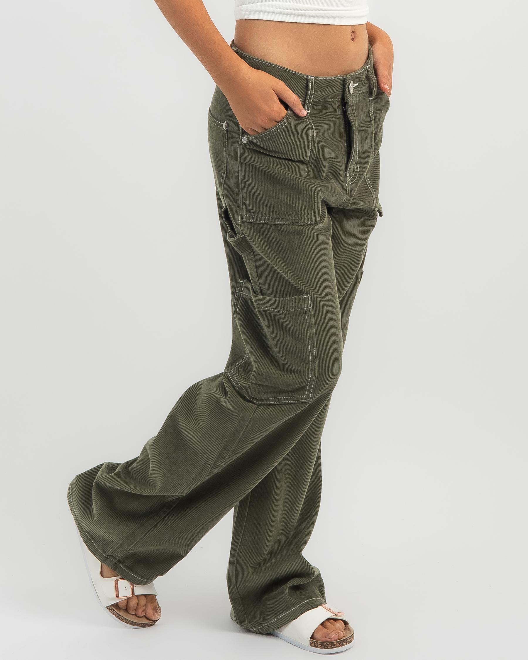 Shop DESU Girls' Jezzy Pants In Khaki - Fast Shipping & Easy Returns ...