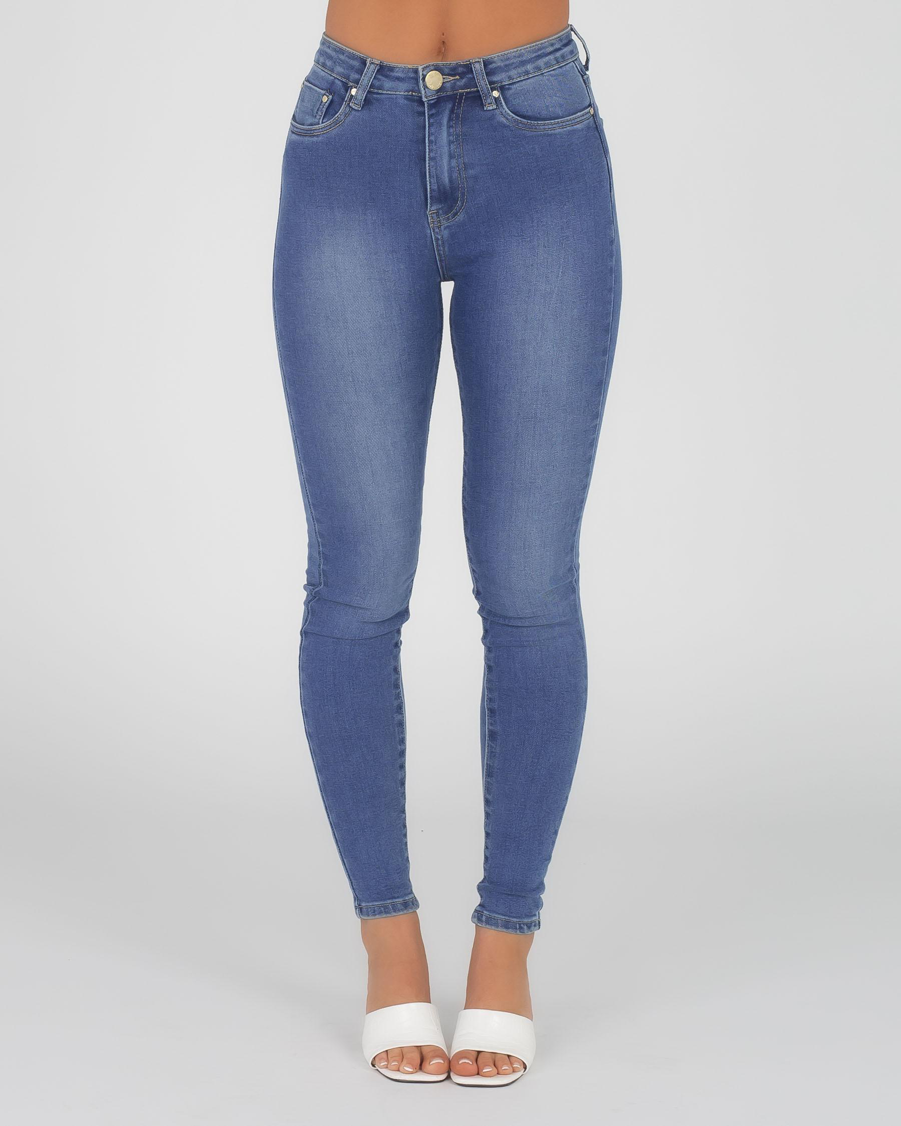 Shop Ava And Ever Chicago Jeans In Dark Mid - Fast Shipping & Easy ...