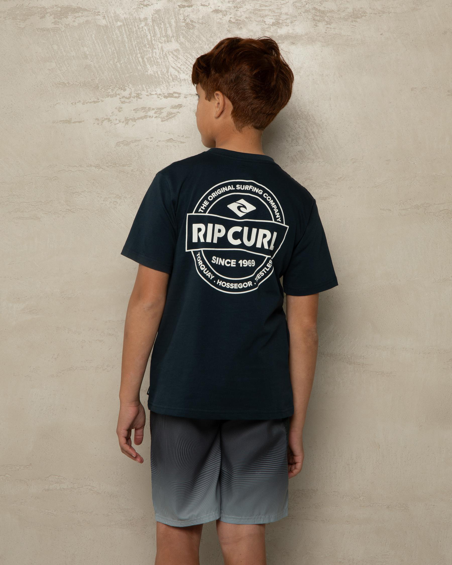Shop Rip Curl Boys' Staple T-Shirt In Dark Navy - Fast Shipping & Easy ...