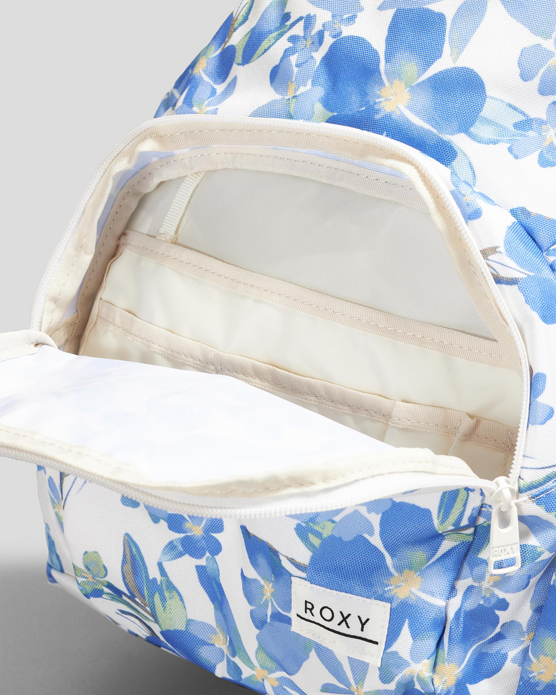 Shop Roxy Shadow Swell Printed Backpack In Egret Artsy Floral - Fast ...