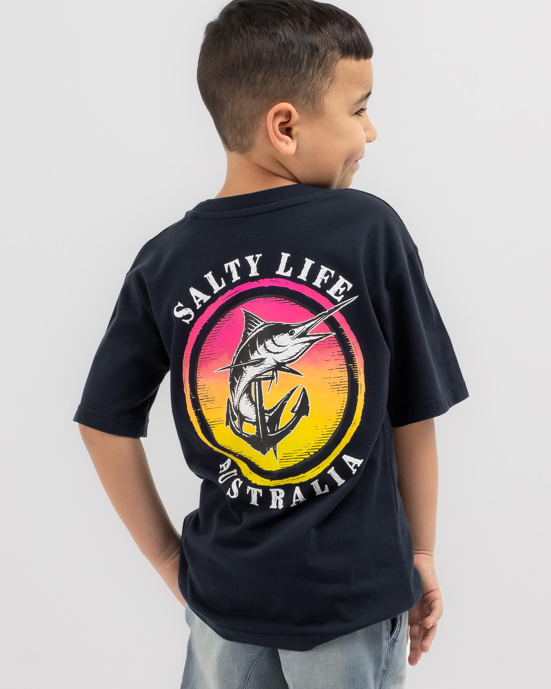 Shop Salty Life Toddlers' Abstract T-shirt In Navy - Fast Shipping ...