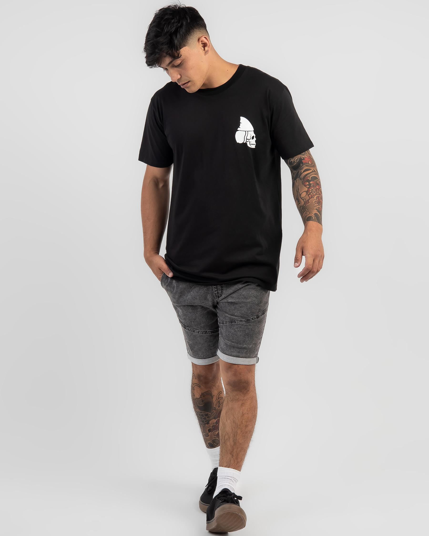 Shop Fck the Taxman Skully T-Shirt In Black - Fast Shipping & Easy ...