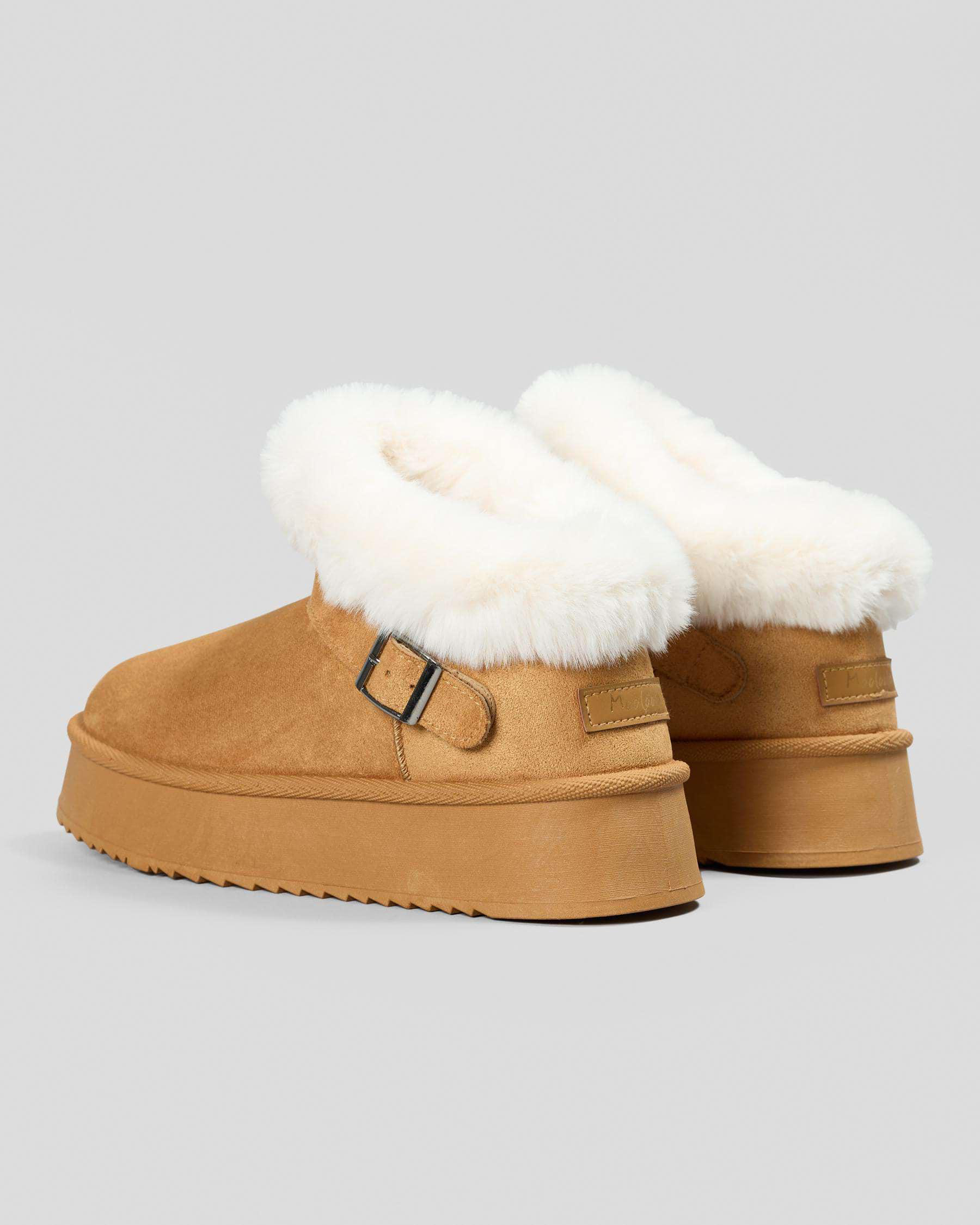 Mooloola Wyatt Slipper Boot In Camel - FREE* Shipping & Easy Returns ...