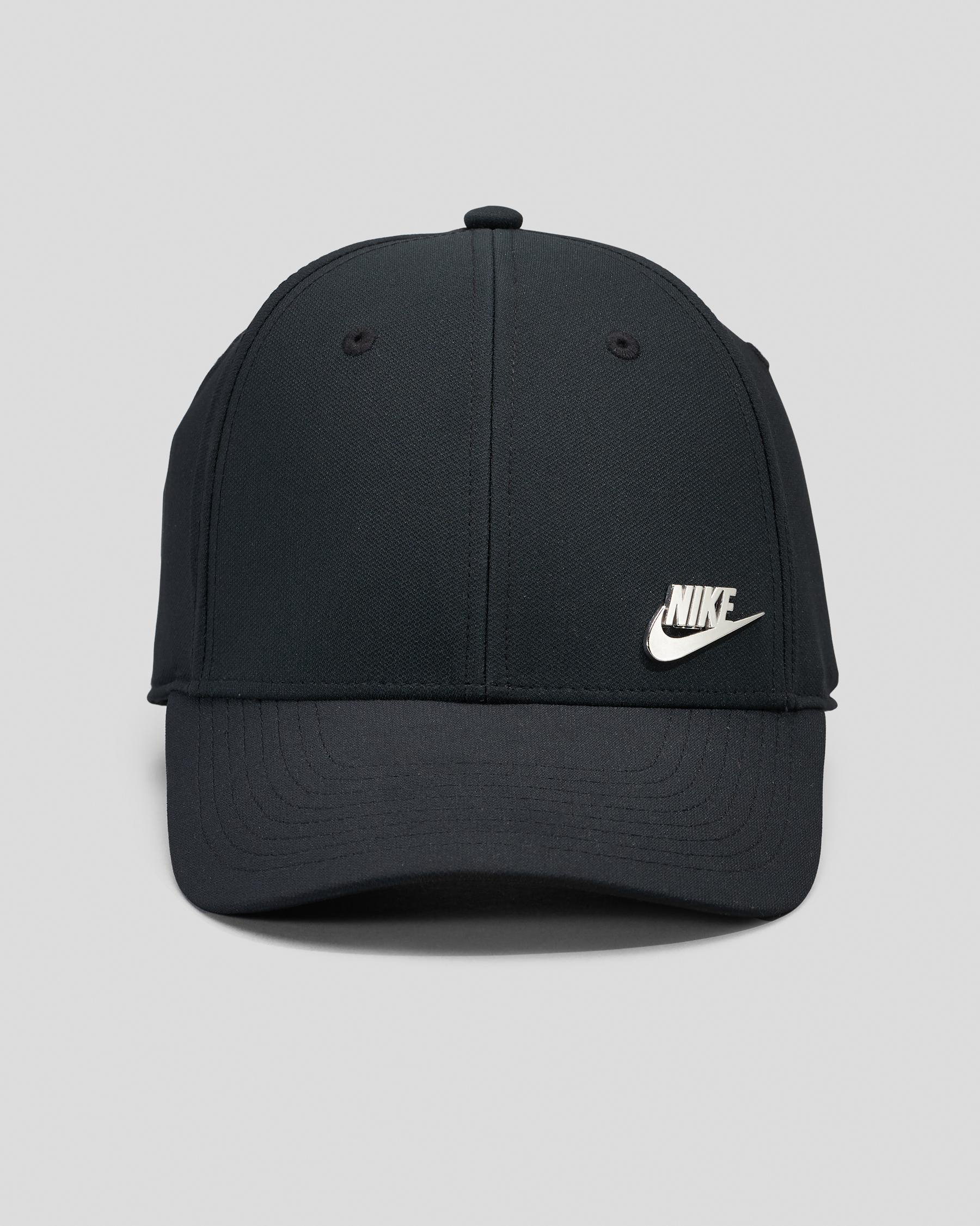 Shop Nike Club Cap In Black/metalic Silver - Fast Shipping & Easy ...
