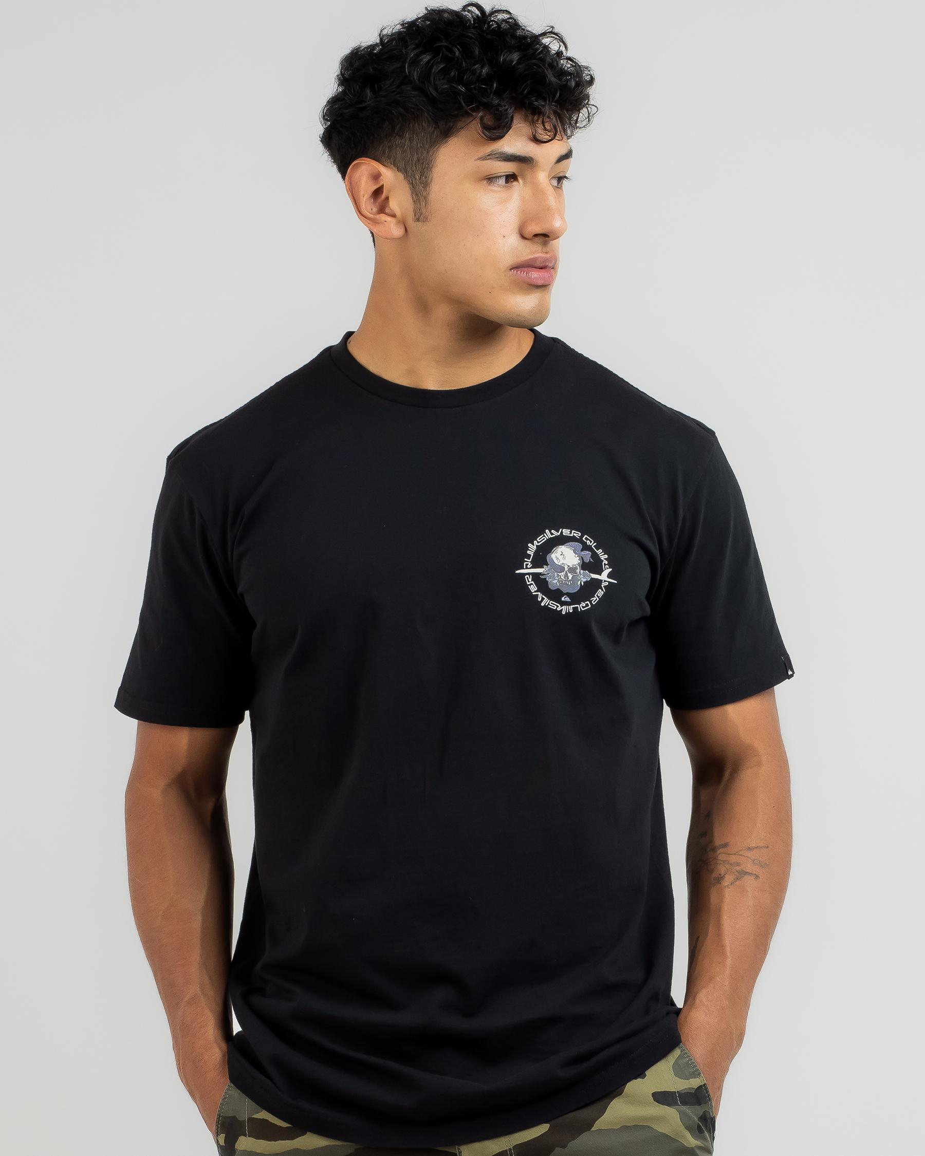 Shop Quiksilver Outta Road T-Shirt In Black - Fast Shipping & Easy ...
