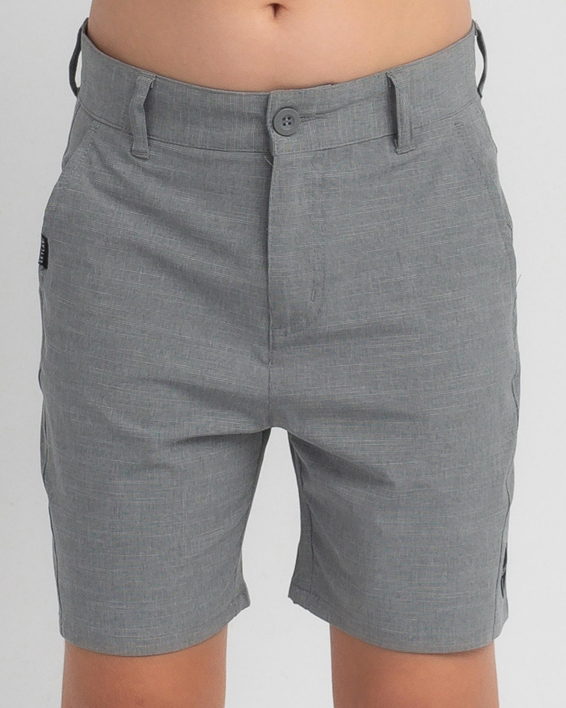 Shop Skylark Boys' Vertical Walk Shorts In Grey - Fast Shipping & Easy ...