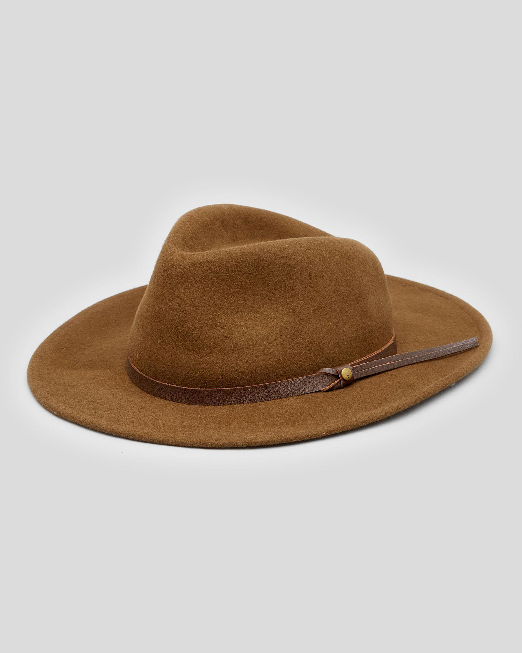 Shop Rusty Ned Felt Hat In Gun Green - Fast Shipping & Easy Returns ...