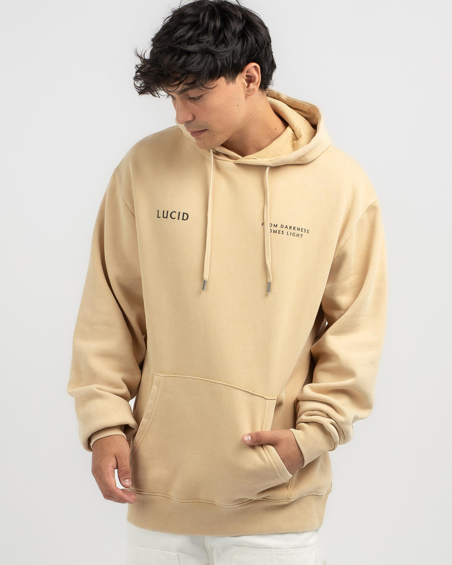 Shop Lucid Aspect Hoodie In Tan Acid - Fast Shipping & Easy Returns ...