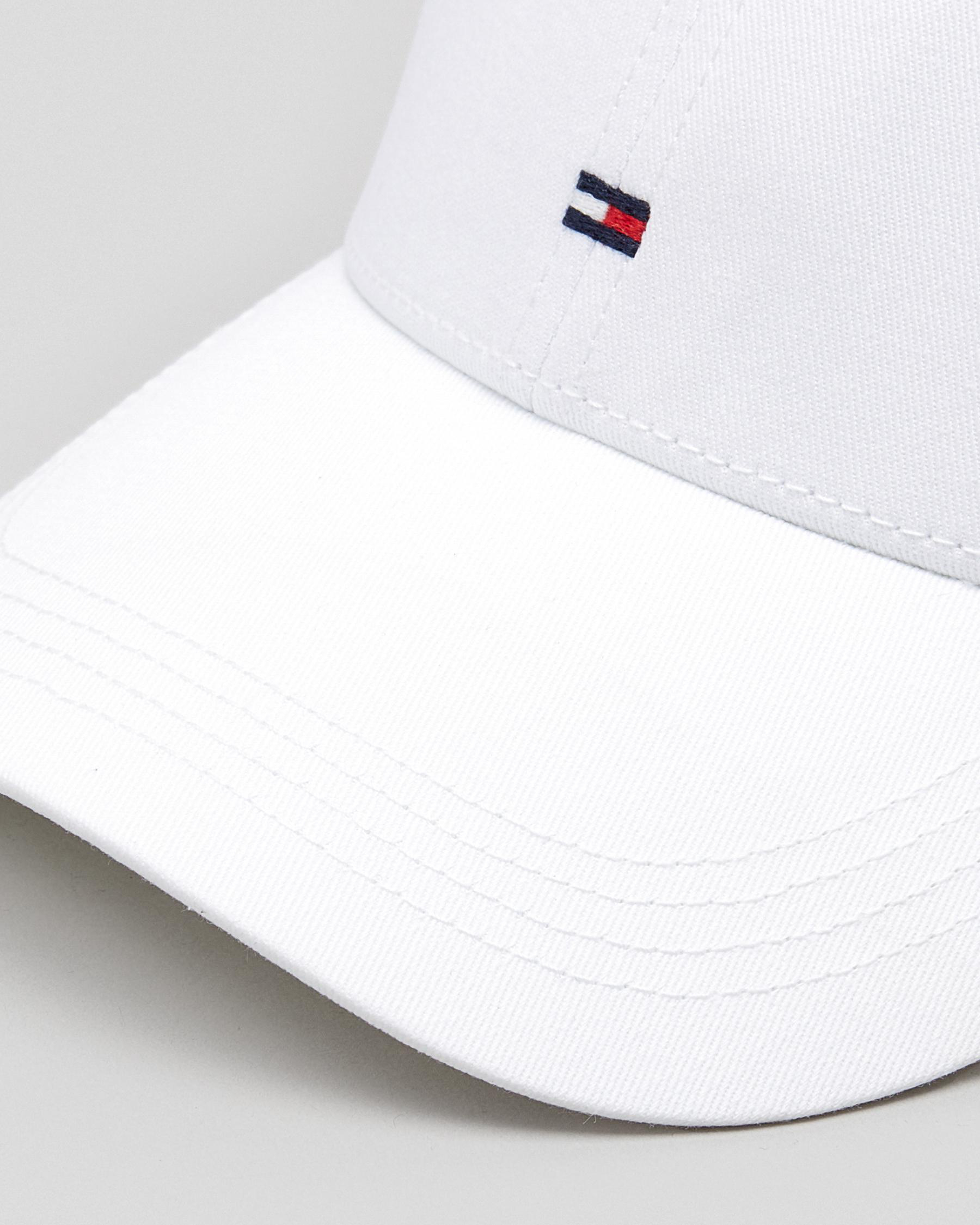 Shop Tommy Hilfiger Classic Cap In Classic White - Fast Shipping & Easy ...