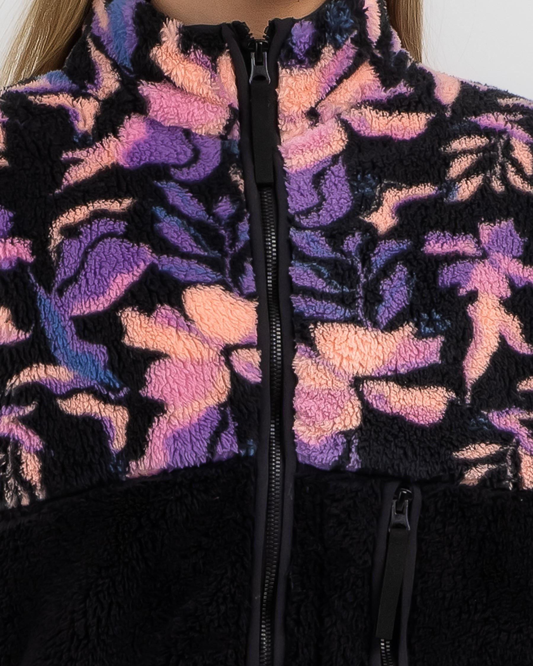 Shop Mooloola Girls' Harlow Polar Fleece In Purple/black - Fast ...