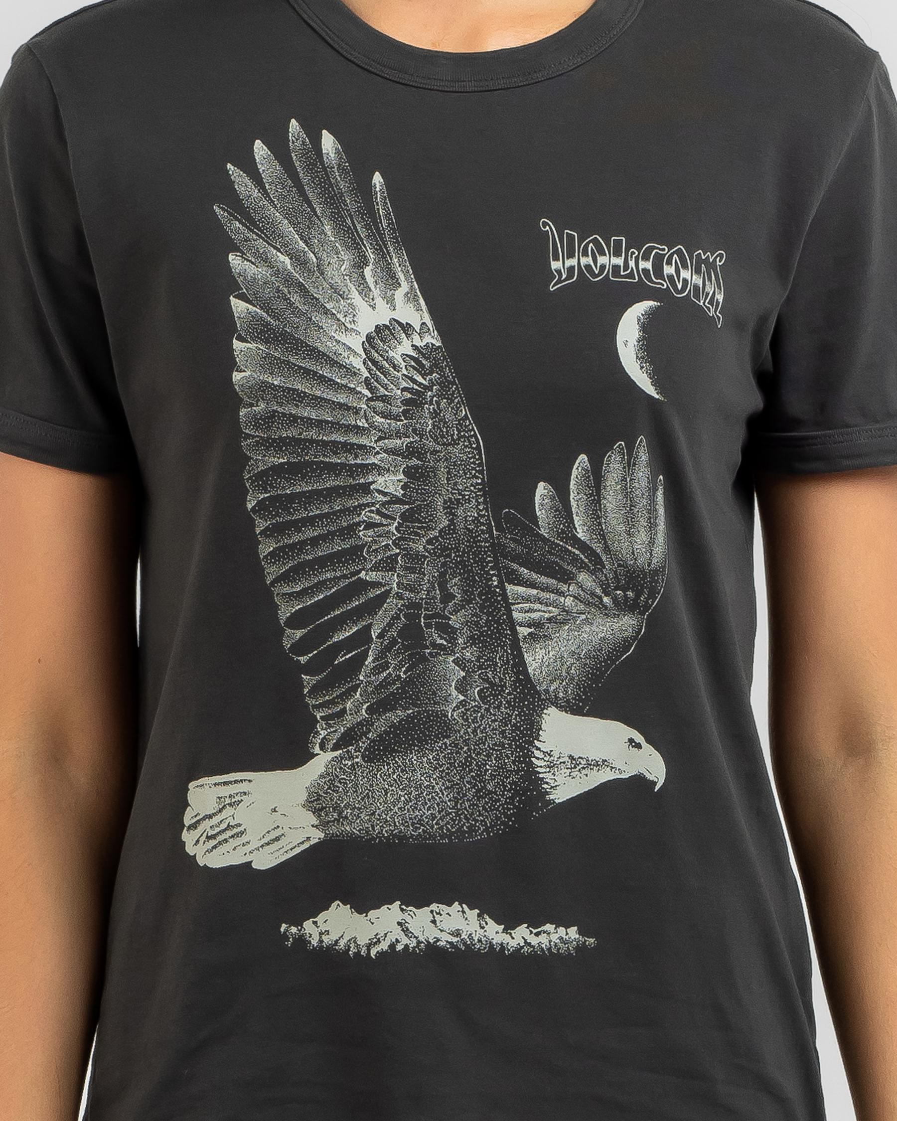 Shop Volcom Truly Ringer T-Shirt In Black - Fast Shipping & Easy ...