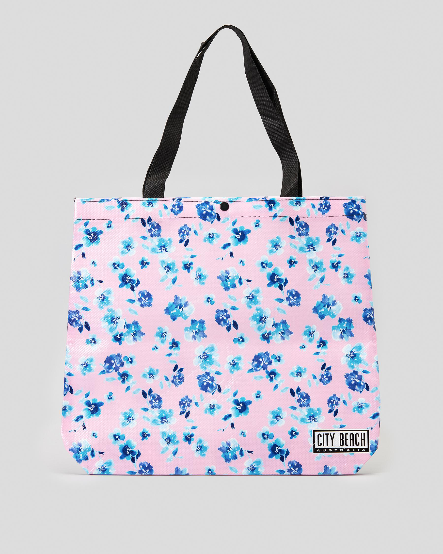 Shop Mooloola Elijah Eco Bag In Pink/blue - Fast Shipping & Easy ...