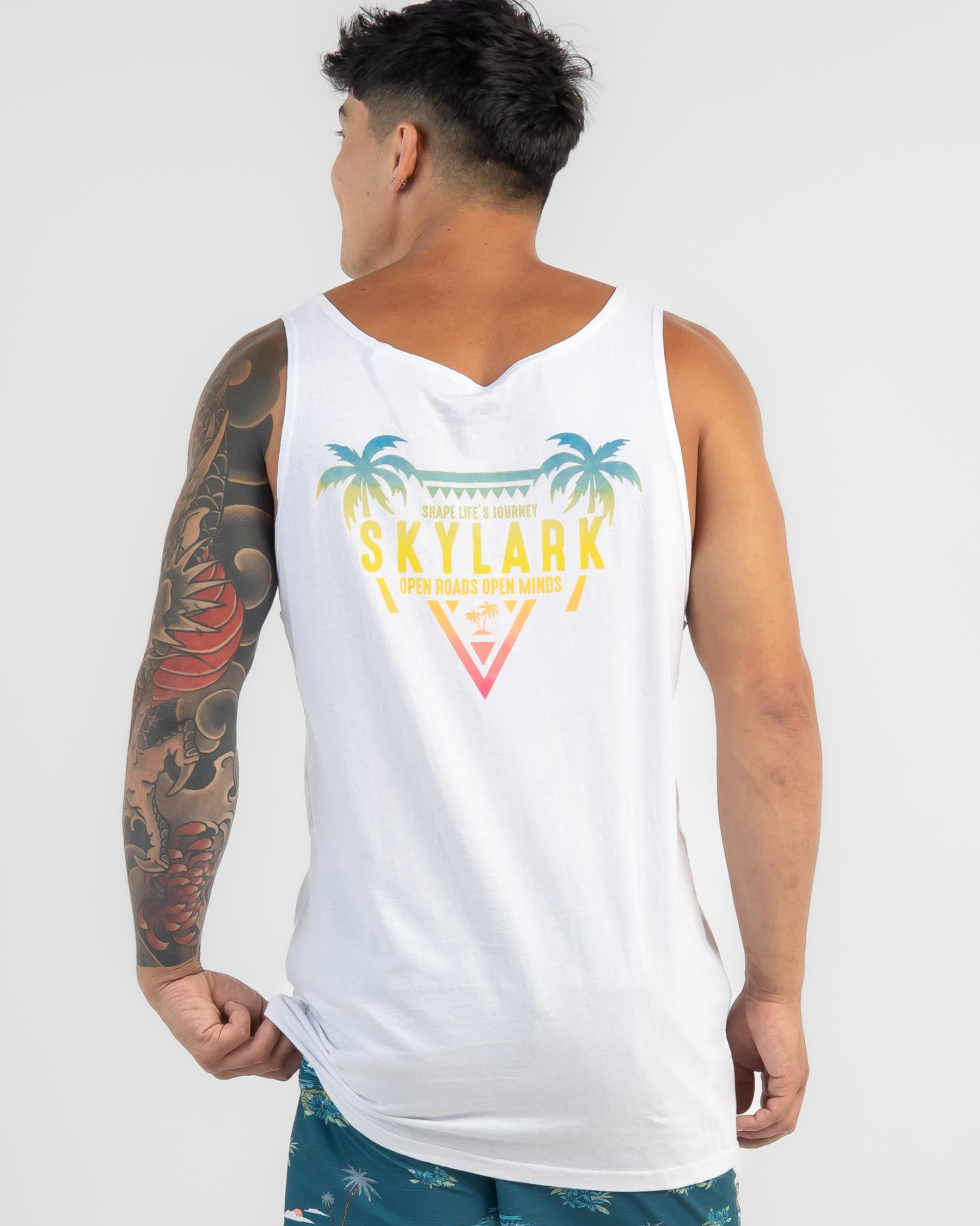 Shop Skylark Daze Off Singlet In White - Fast Shipping & Easy Returns ...