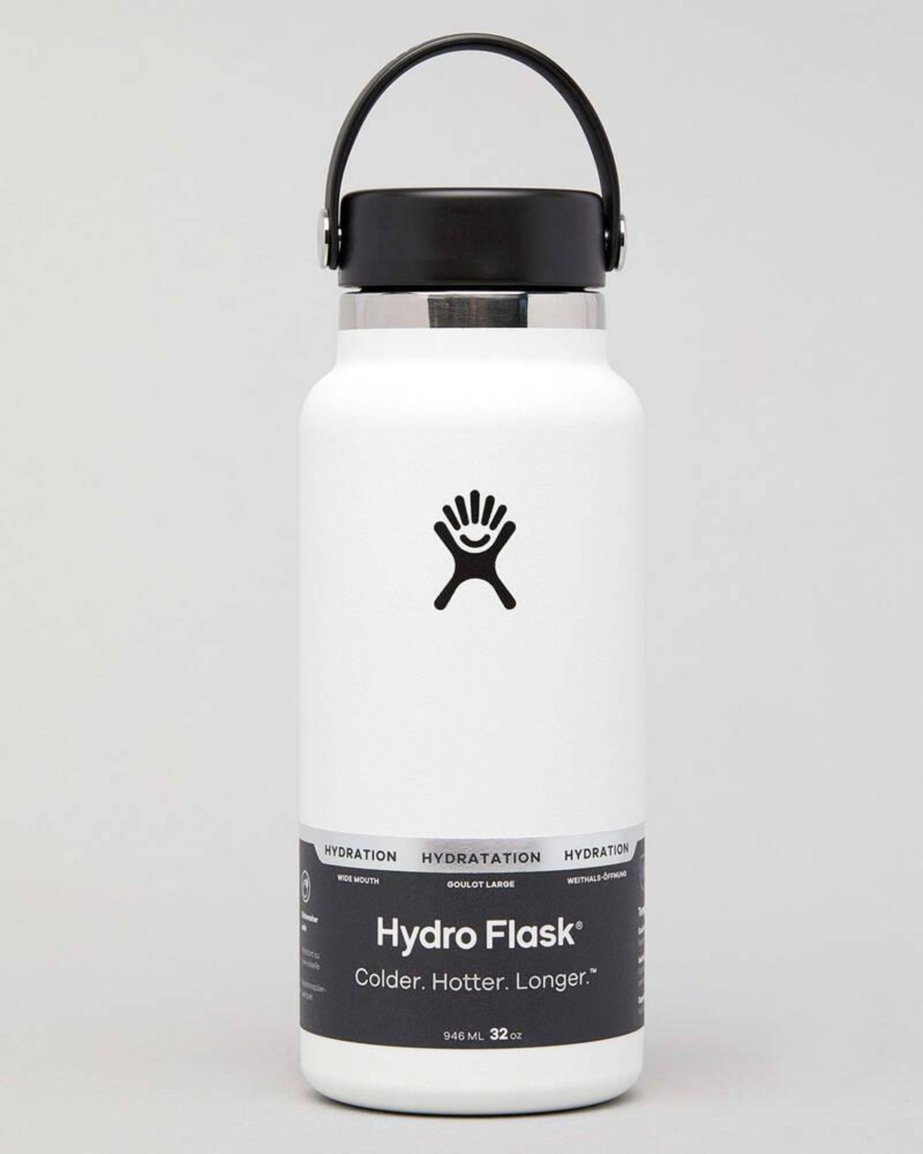 Hydro Flask 32oz Wide Mouth Water Bottle In White - FREE* Shipping & Easy Returns - City Beach ...