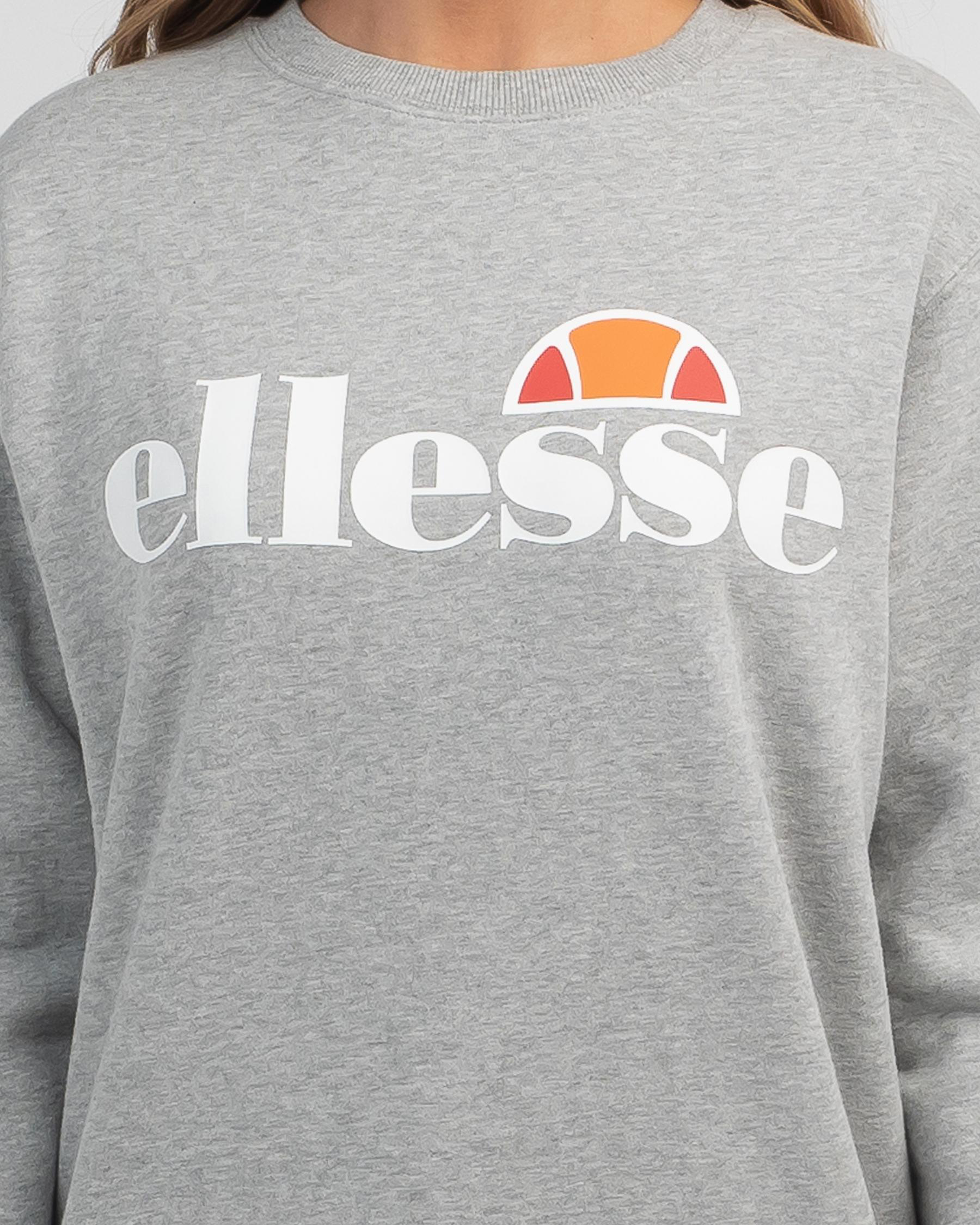 Shop Ellesse Agata Sweatshirt In Grey Marl - Fast Shipping & Easy ...