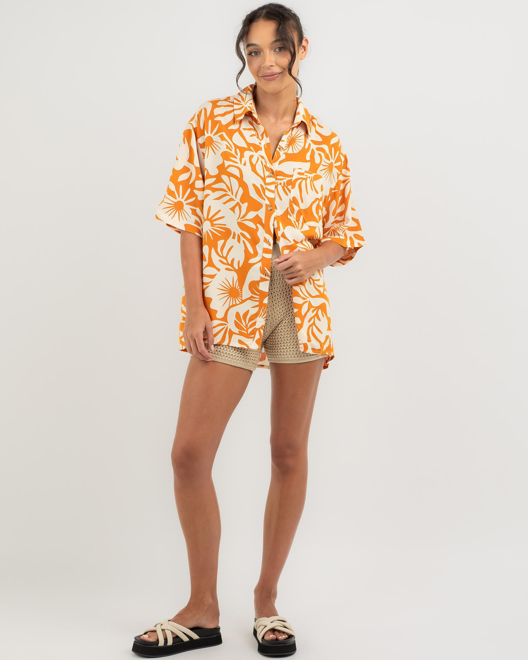 Shop Billabong On Vacation Shirt In Dried Mango - Fast Shipping & Easy ...