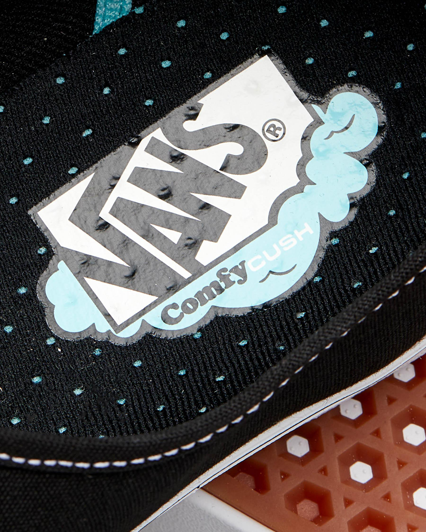 Shop Vans Comfycush Authentic Shoes In (classic)black/white - Fast ...